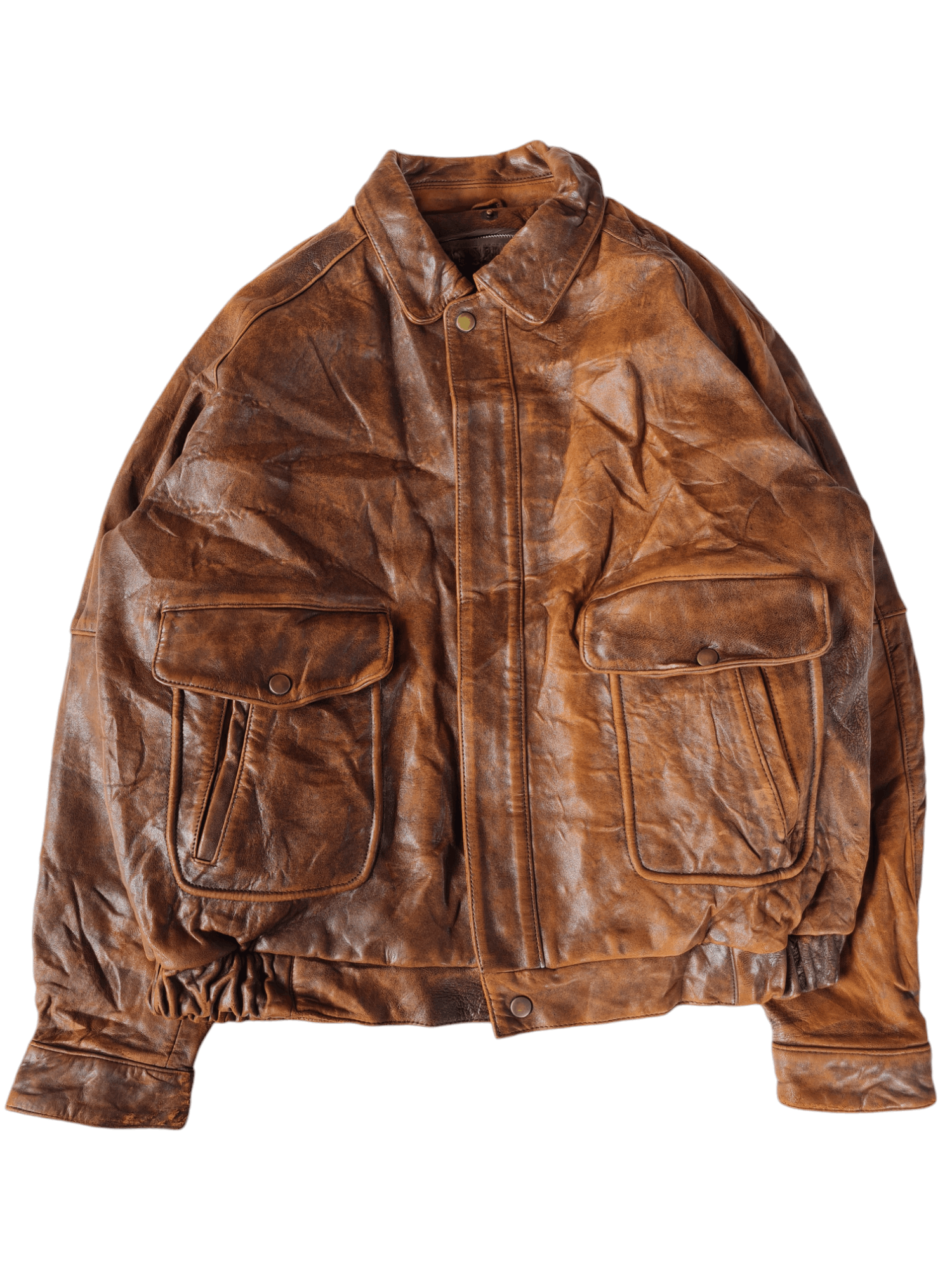 Genuine Leather × Japanese Brand × Vintage Vtg Wind Armor Leather ...