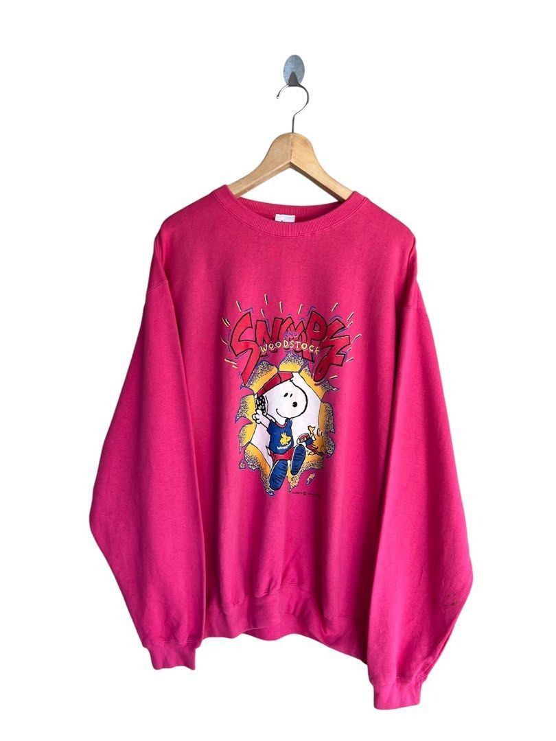 Peanuts Vintage Snoopy And Woodstock Cartoon Sweatshirt | Grailed