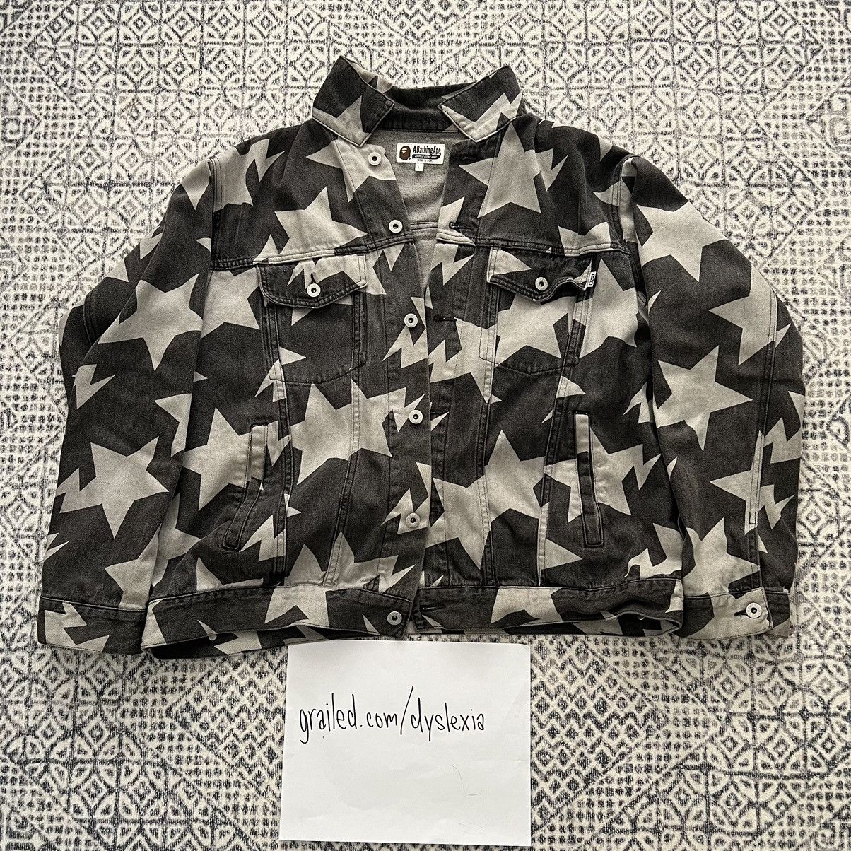 Bape BAPE Denim Bapesta Jacket | Grailed