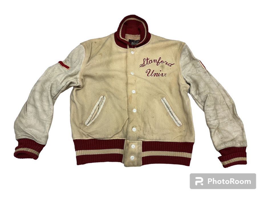 Vintage Vintage Varsity Jacket Stanford University 60s | Grailed