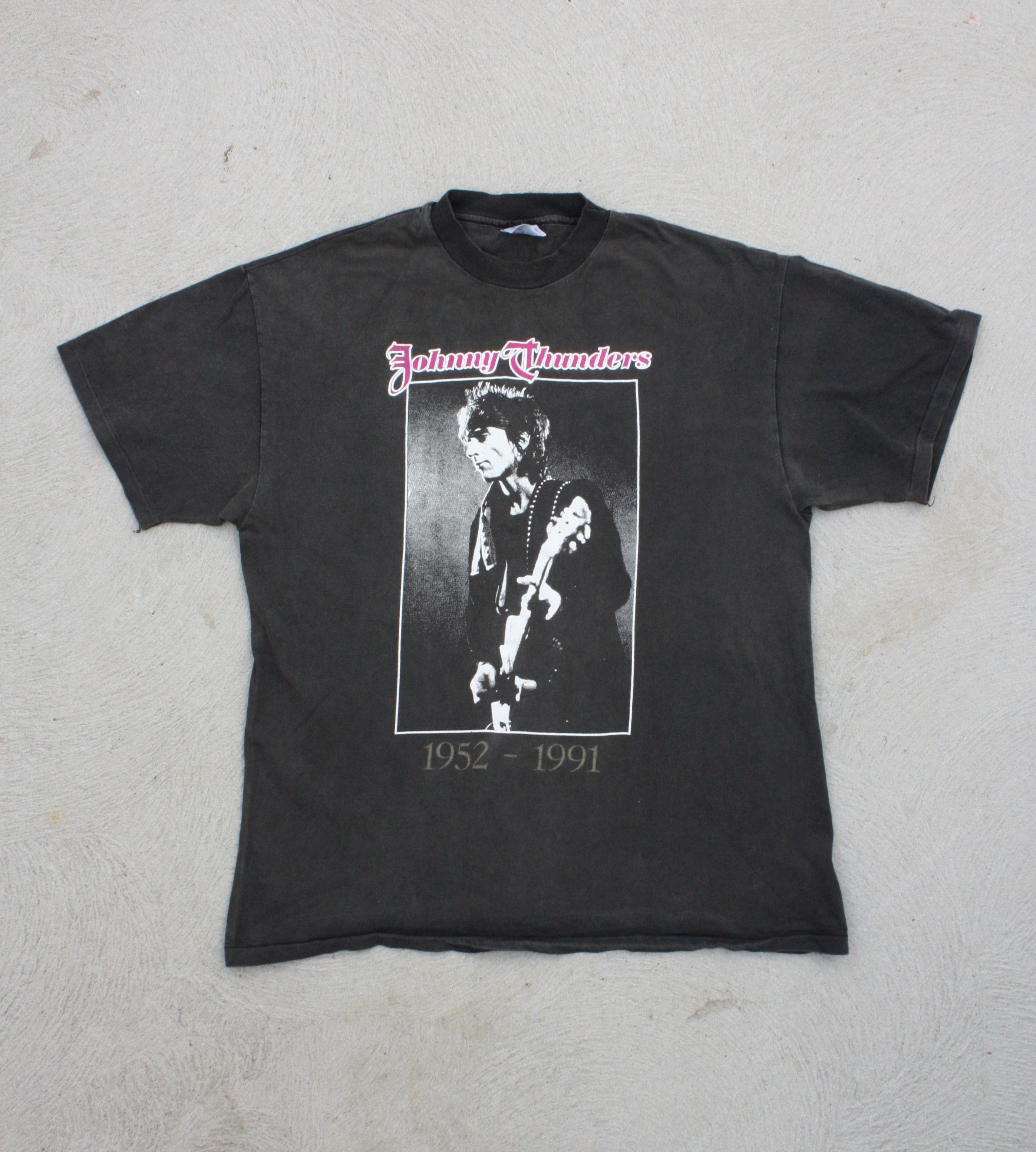 Vintage Vintage 1991 Johnny Thunders T Shirt 90s Large Band Tour | Grailed