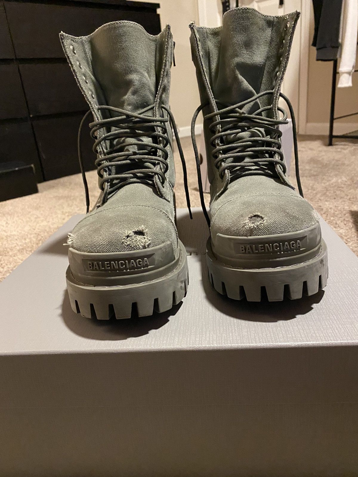 Balenciaga Balenciaga strike boots | Grailed