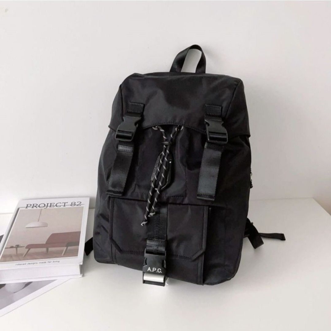 A.P.C. 🔥🔥🔥 Men APC Black Trek Nylon RipStop Backpack | Grailed