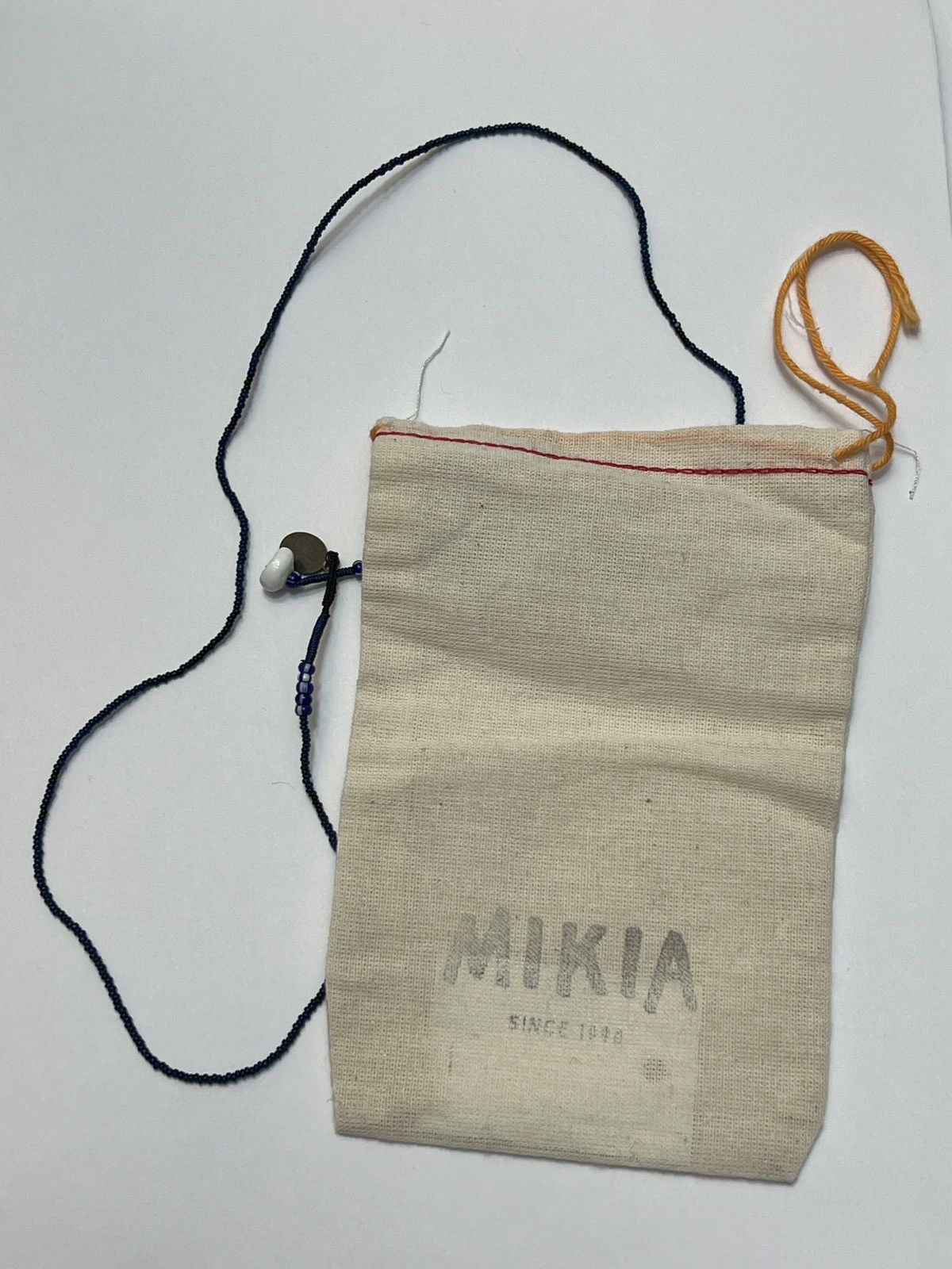 Mikia New Mikia beaded necklace blue black japan | Grailed