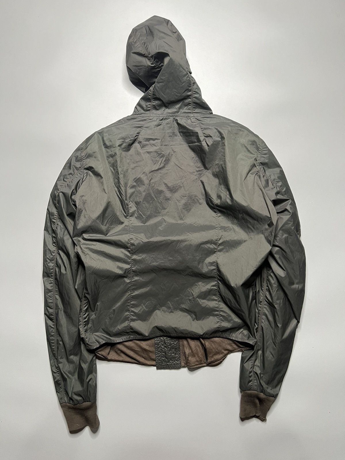 Rick Owens Archive Rick Owens Nylon hooded Bomber With Sling Attached | Grailed