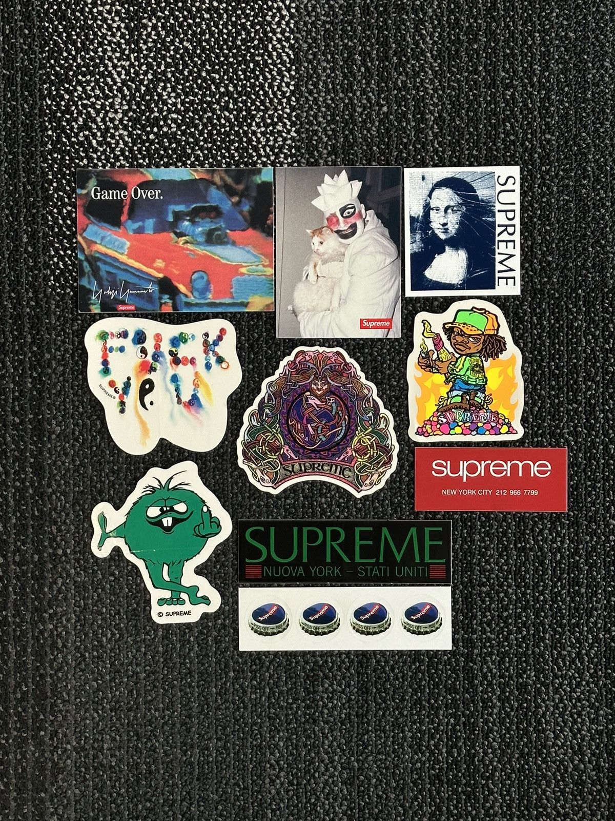 Supreme 10x Supreme Stickers Lot | Grailed