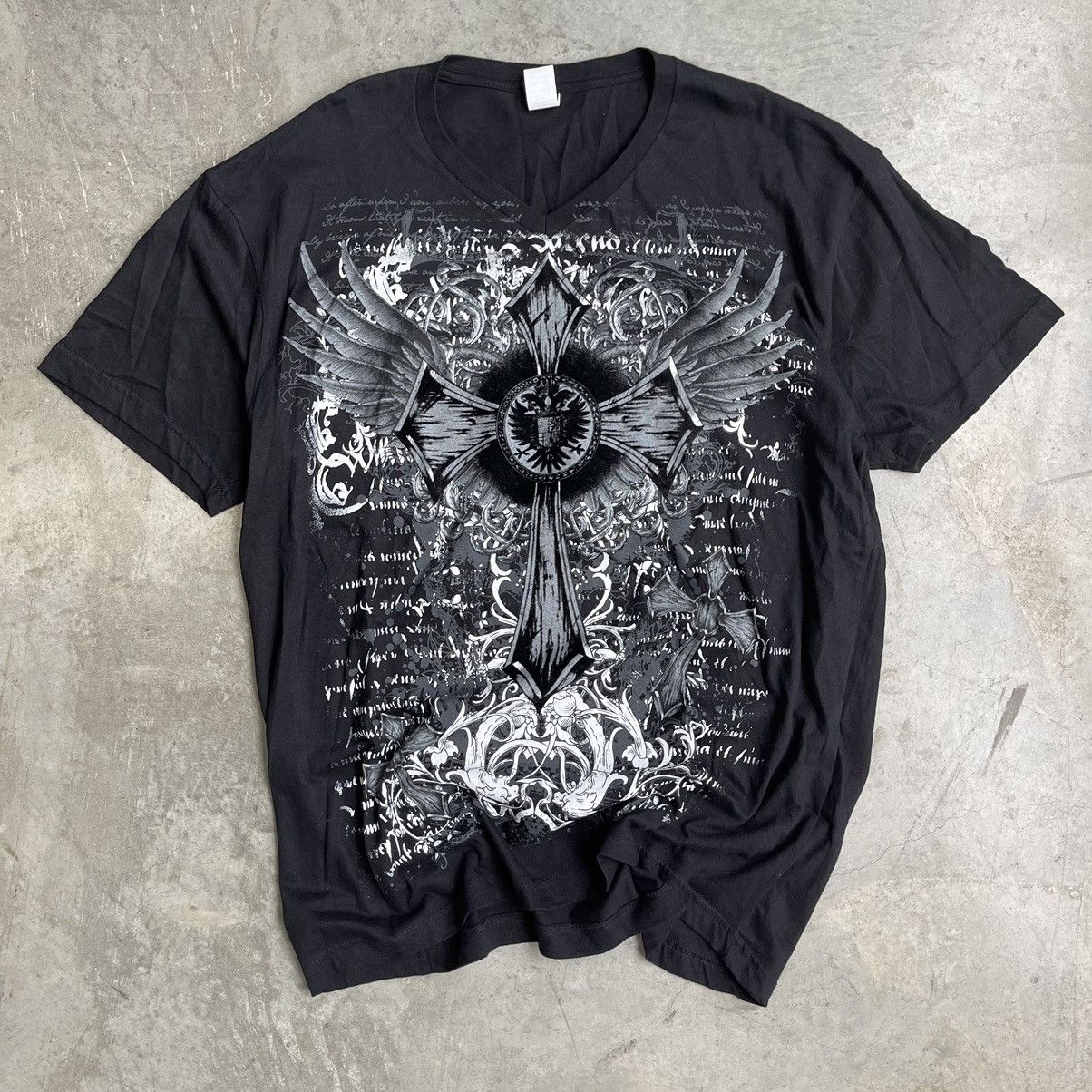 Vintage Crazy Vintage Y2K Opium Cross Affliction Style PointZero Tee ...