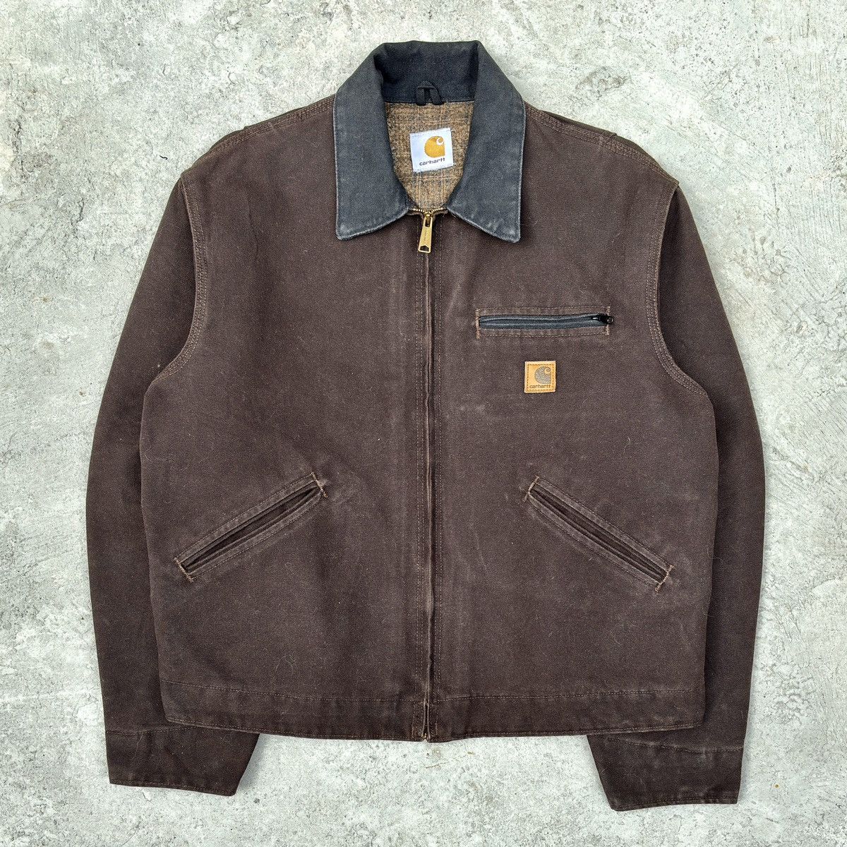 Carhartt × Streetwear × Vintage VINTAGE CARHARTT DETROIT JACKET J97 DKB M/L SIZE | Grailed