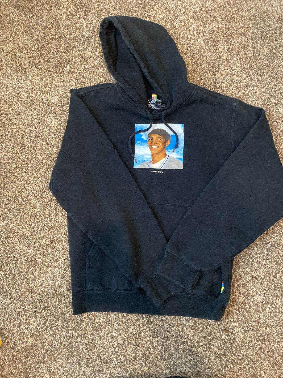 Streetwear Color Bars Drake Yearbook Photo Hoodie | Grailed