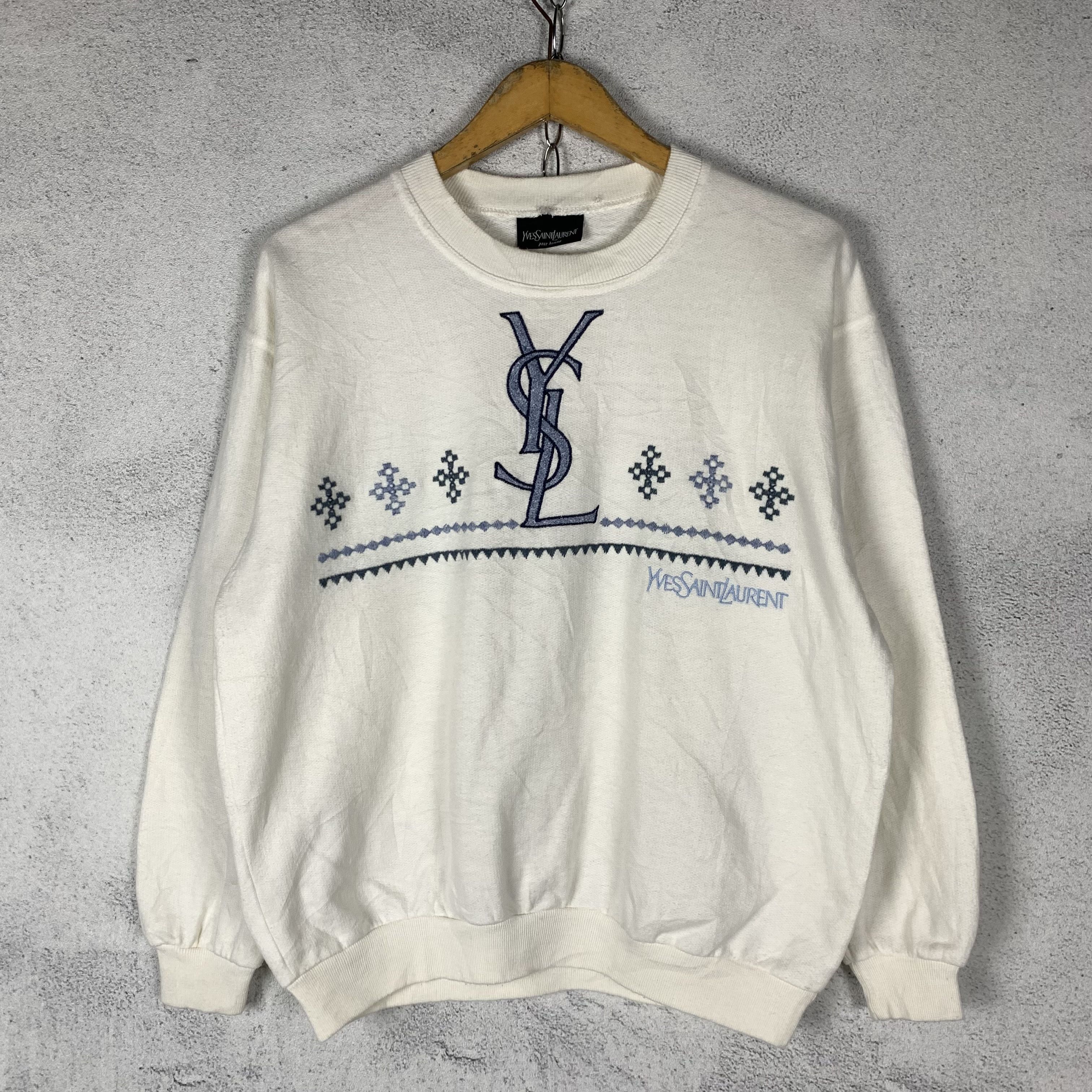 Yves Saint Laurent Vintage Yves Saint Laurent YSL Sweatshirt Crewneck ...