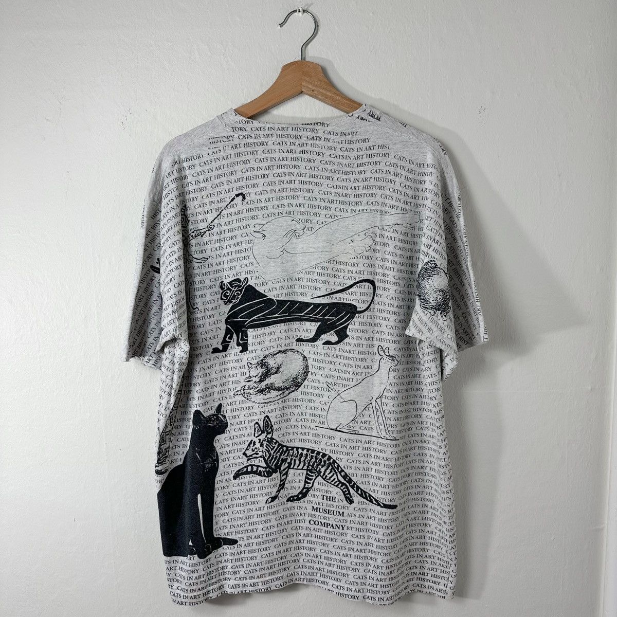 Vintage Vintage 90s Cats In Art History Tee | Grailed