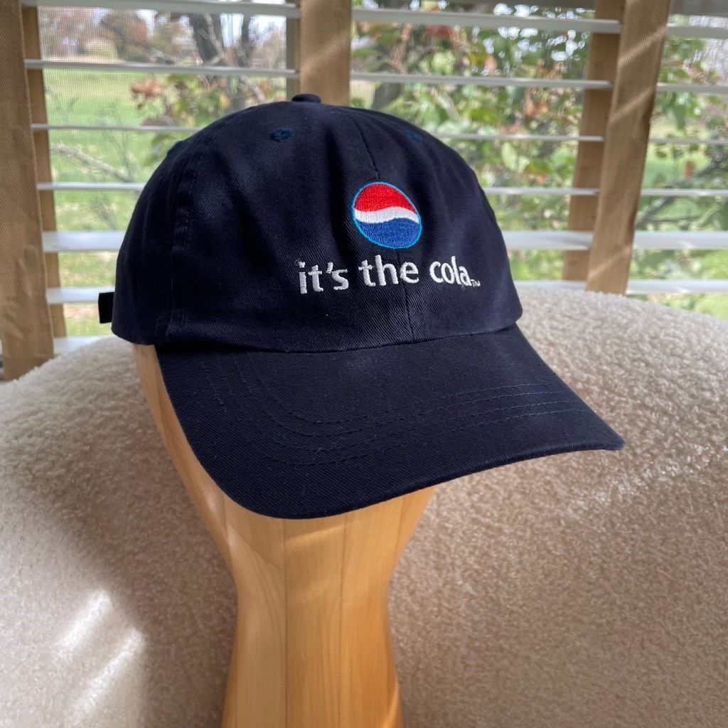 Pepsi NWOT Vintage Pepsi Cotton Adjustable Ball Cap Hat Blue Unise ...