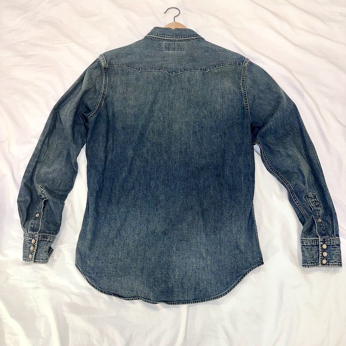 Ralph Lauren RRL Slim Denim Western Shirt | Grailed