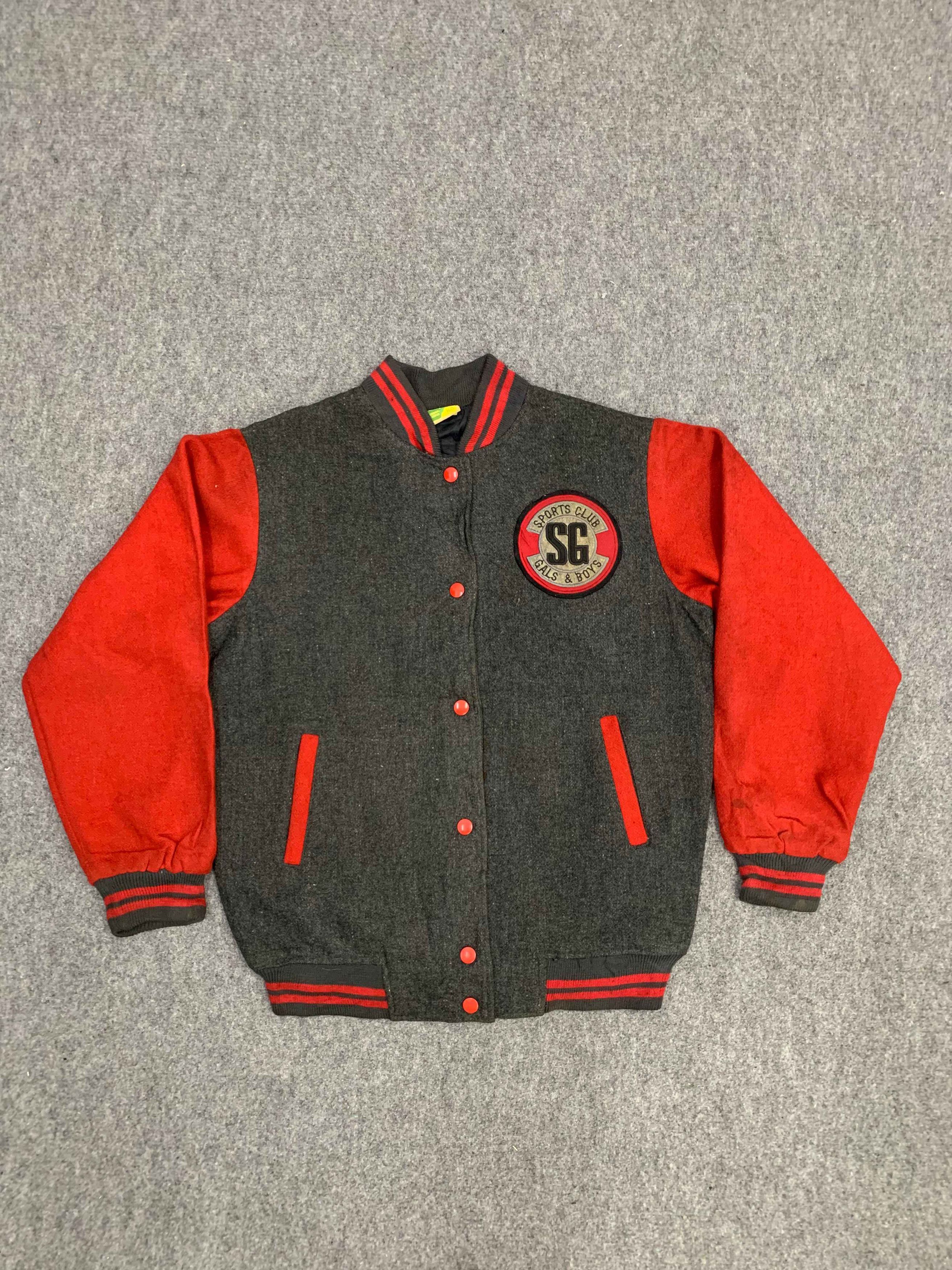 Varsity Jacket × Vintage Vintage Charming Girl Wool Varsity Jacket ...