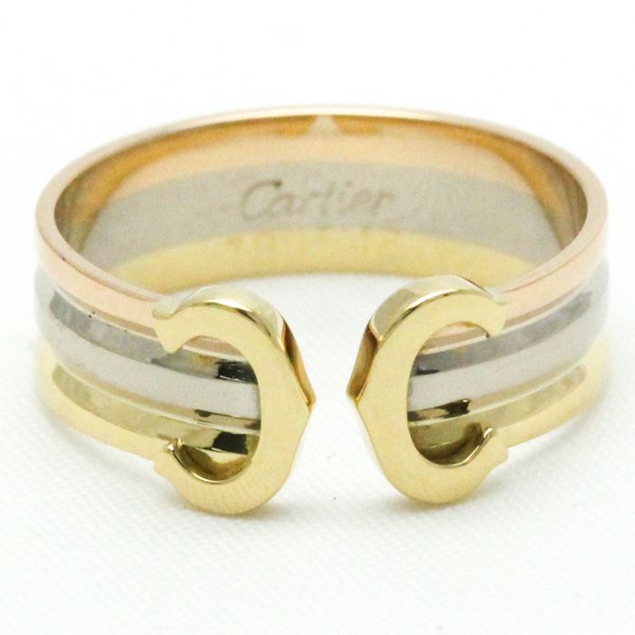 Cartier Cartier 2C Trinity Ring Pink Gold (18K),White Gold (18K),Yellow ...