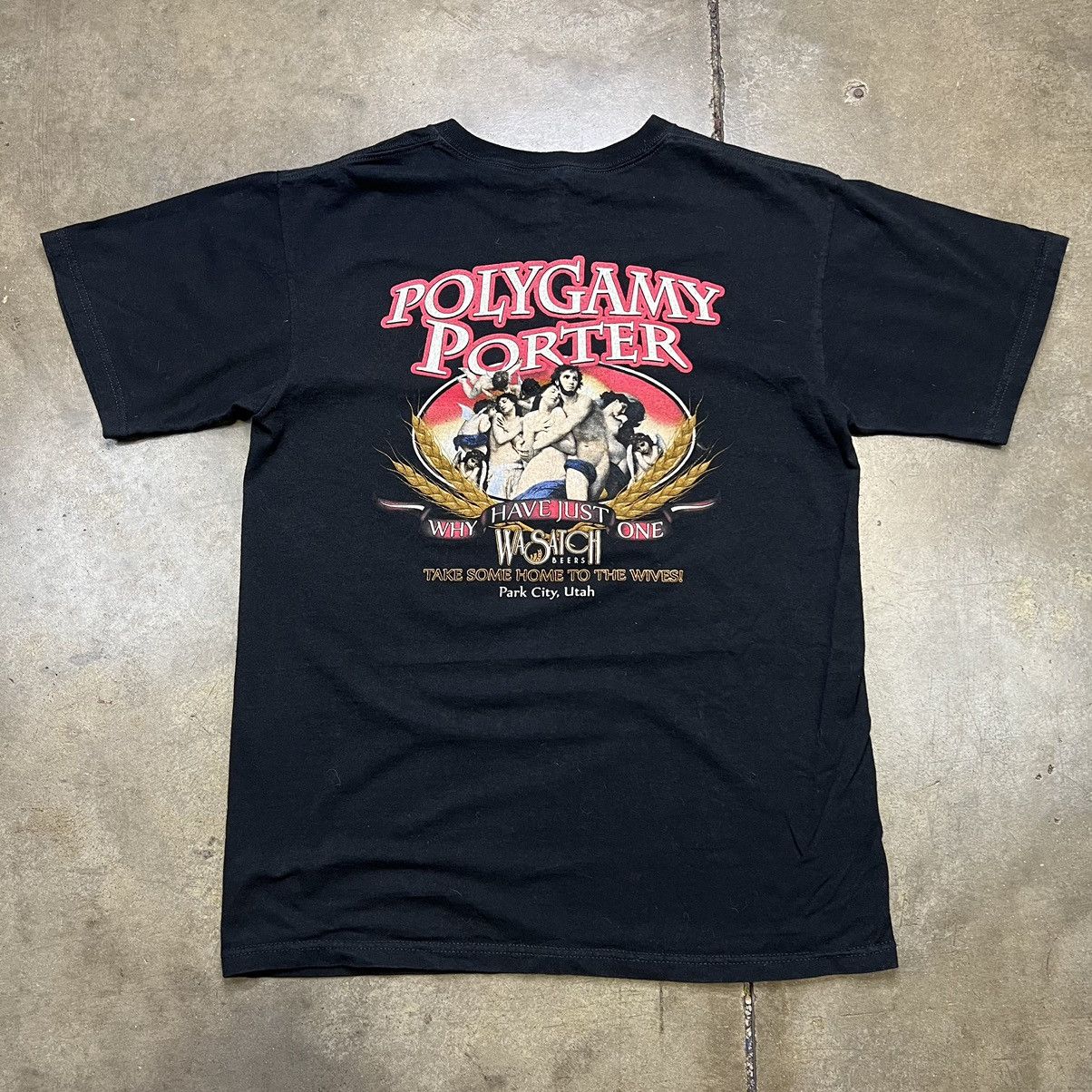 Vintage Vintage 00s Y2K Wasatch Beers Polygamy Porter Graphic Tee | Grailed