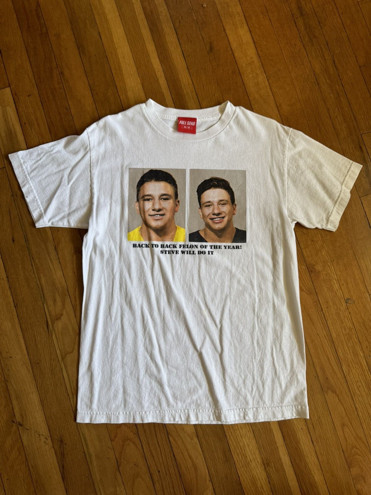 Full Send × Streetwear × Vintage SteveWillDoIt Mug Shot T Shirt | Grailed