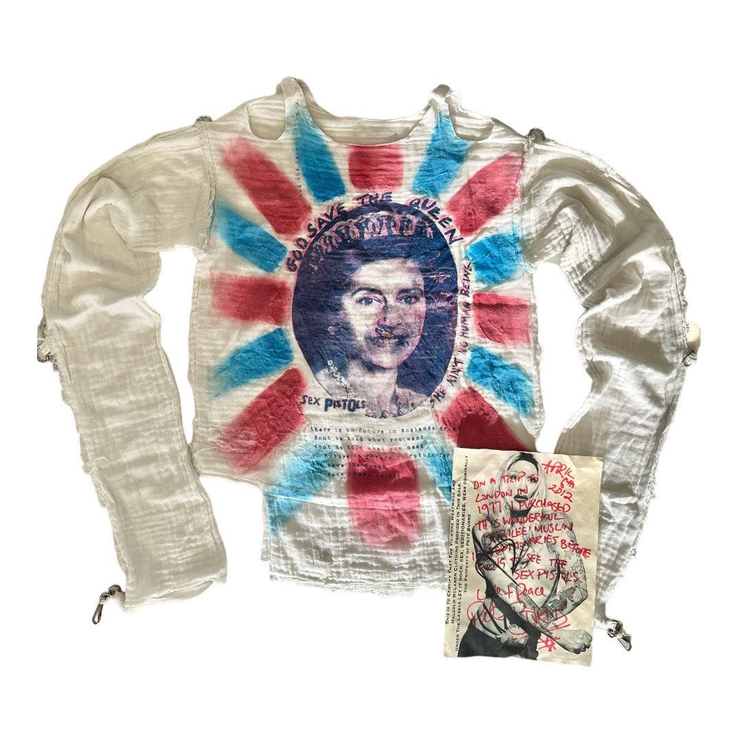 Seditionaries Seditionaries Jubilee 1977’ Safety Pin Queen Muslin | Grailed