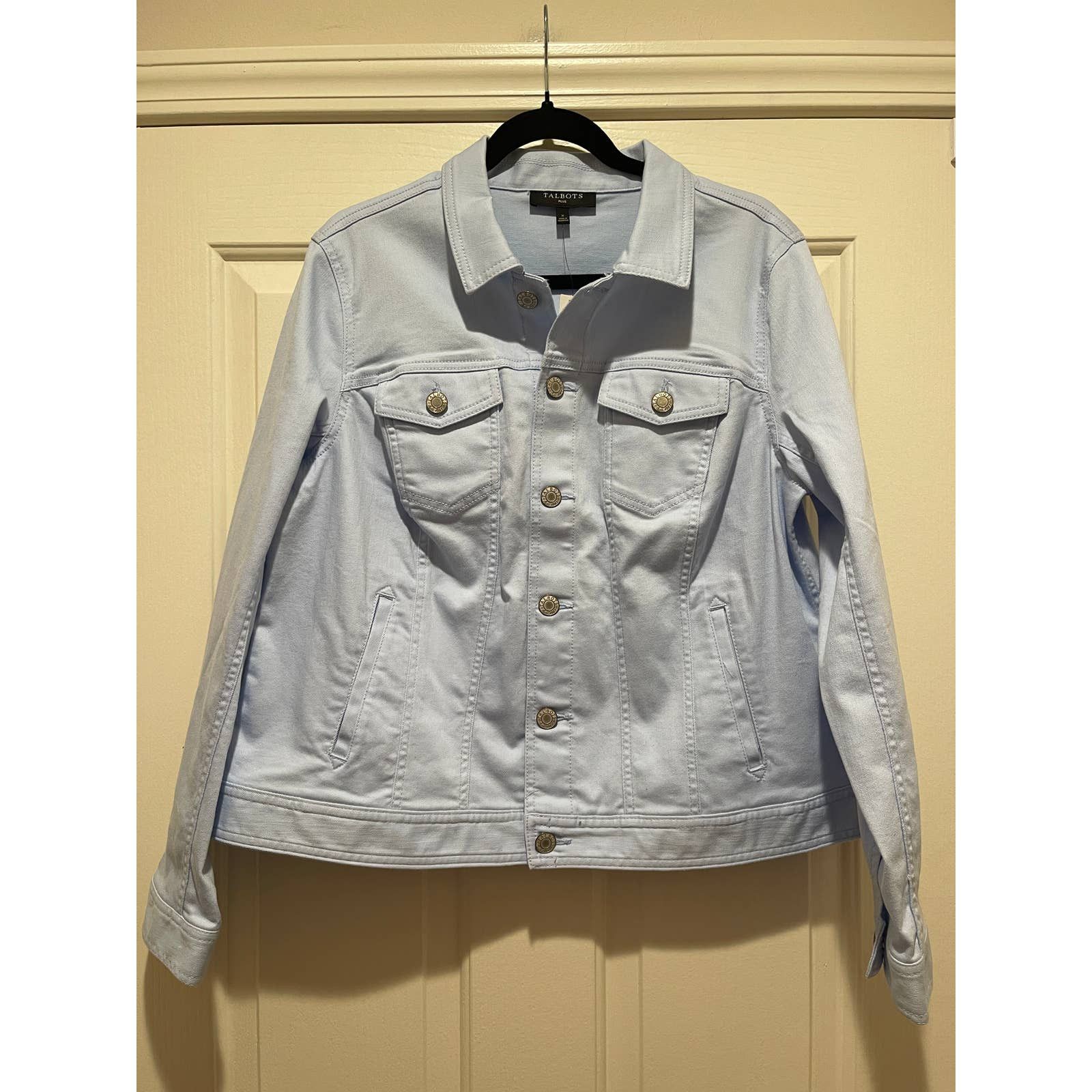Denim Jacket TALBOTS PLUS Light Blue Denim Jacket - Size X (Plus) - NEW ...