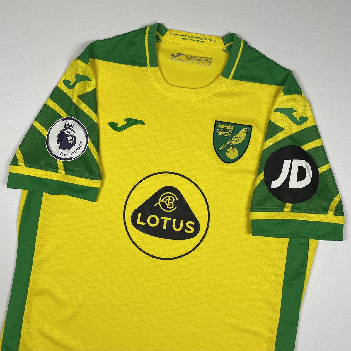 Soccer Jersey Joma Norwich City FC 2021-22 Soccer Jersey Football Shirt ...