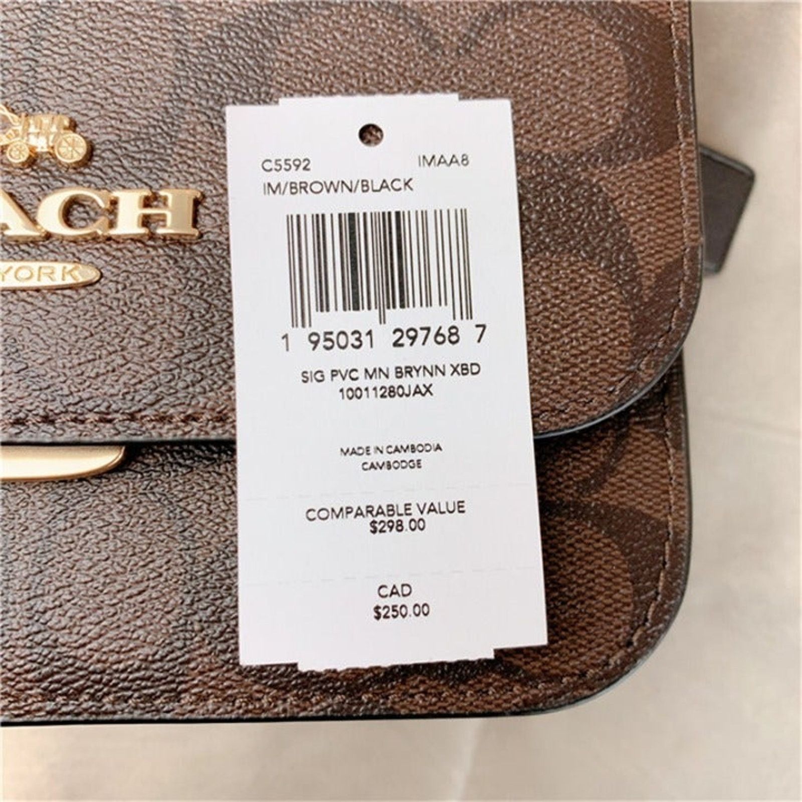 Coach Coach C5592 Mini Brynn Crossbody In Signature Canvas Brown | Grailed