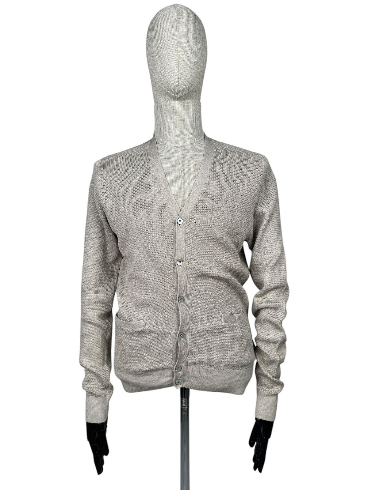 Luxury × Suitsupply SUITSUPPLY Linen Silk Button Cardigan Sweater | Grailed