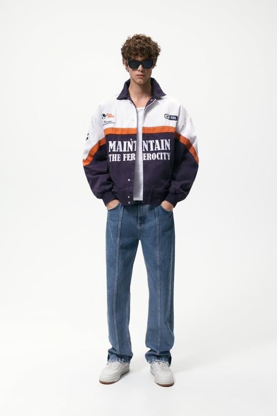 Zara Racing bomber jacket | Grailed