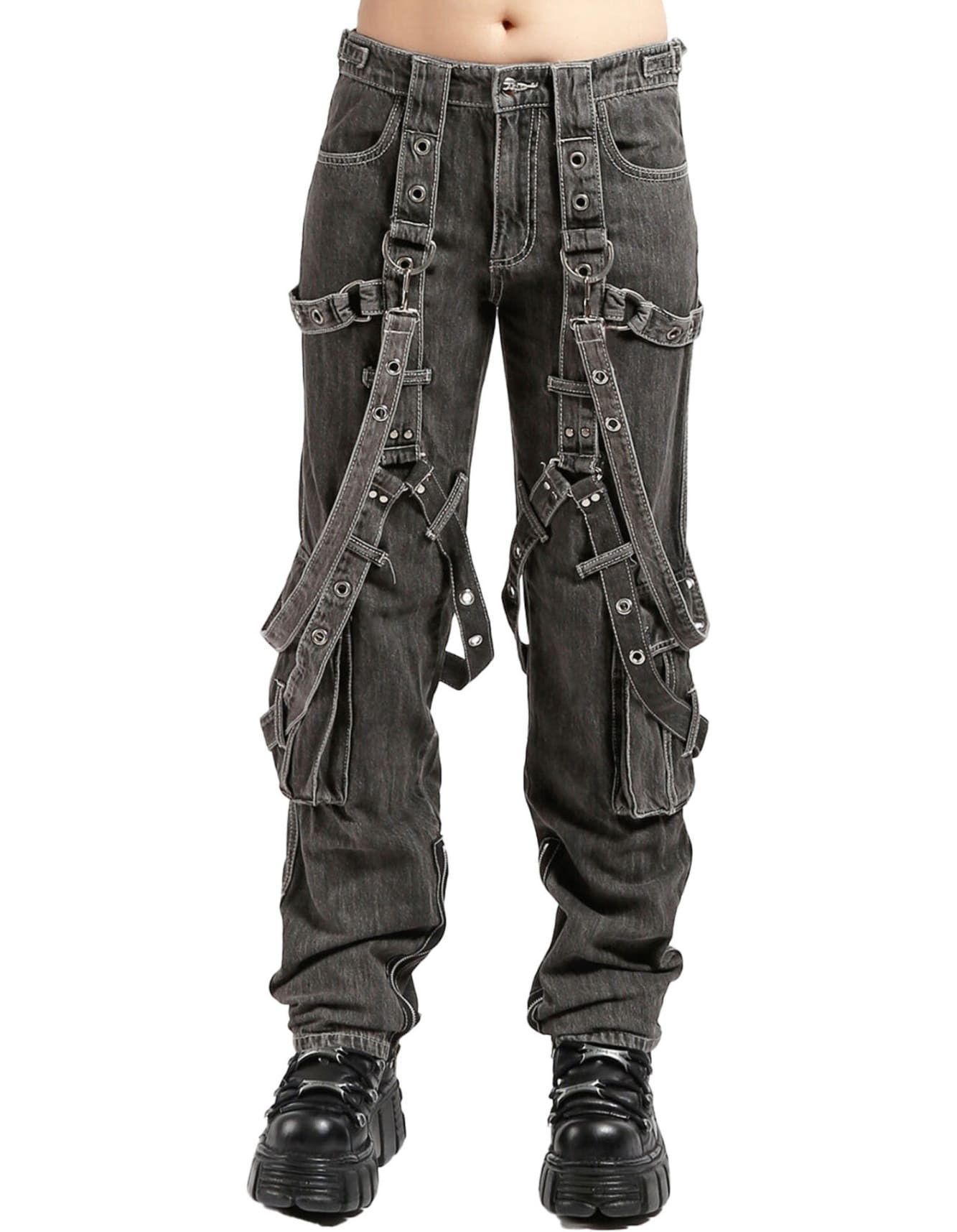 Streetwear Gray Techwear Y2K Pants | Grailed