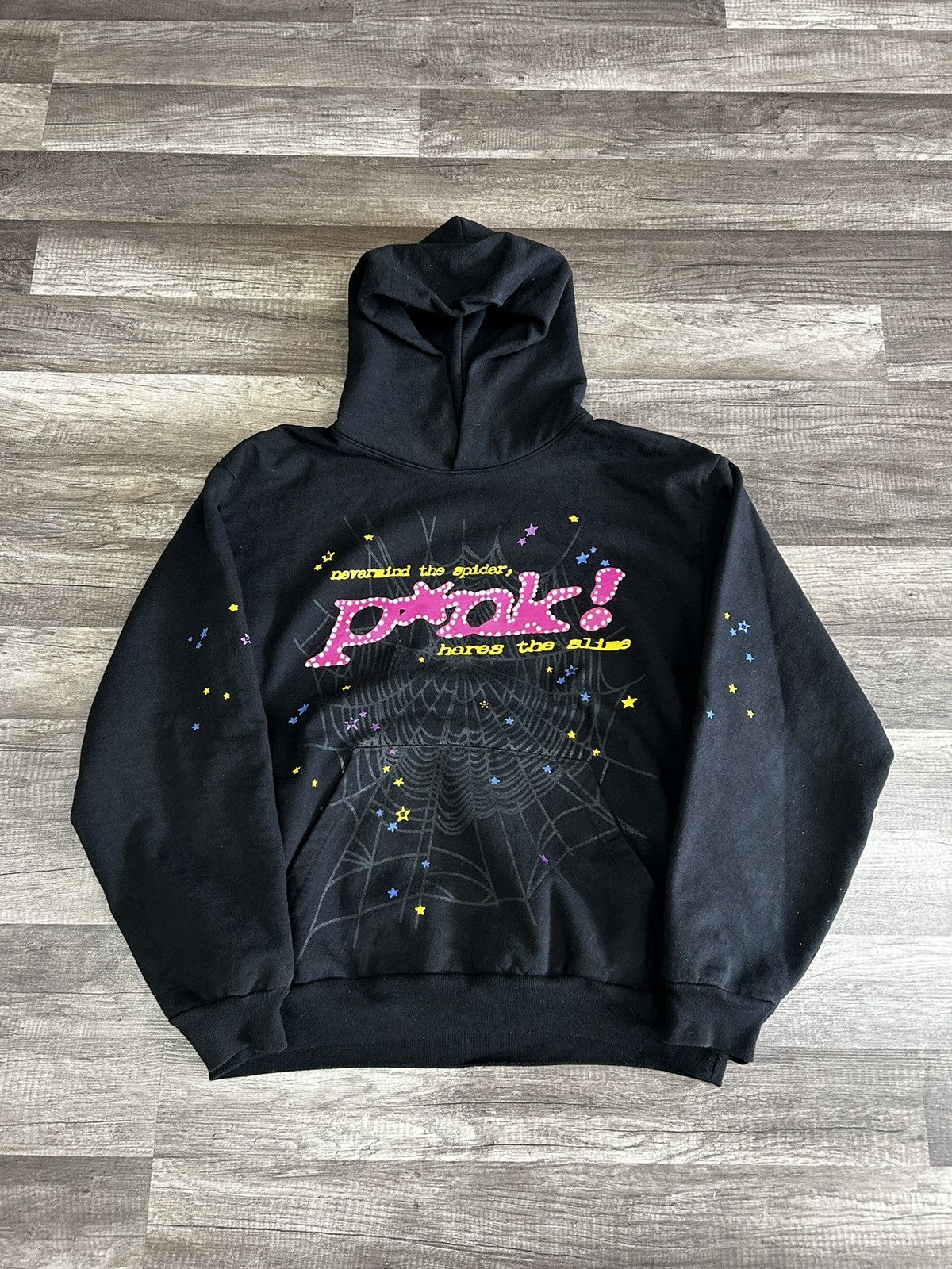 Spider Worldwide Sp5der Black Punk Hoodie | Grailed