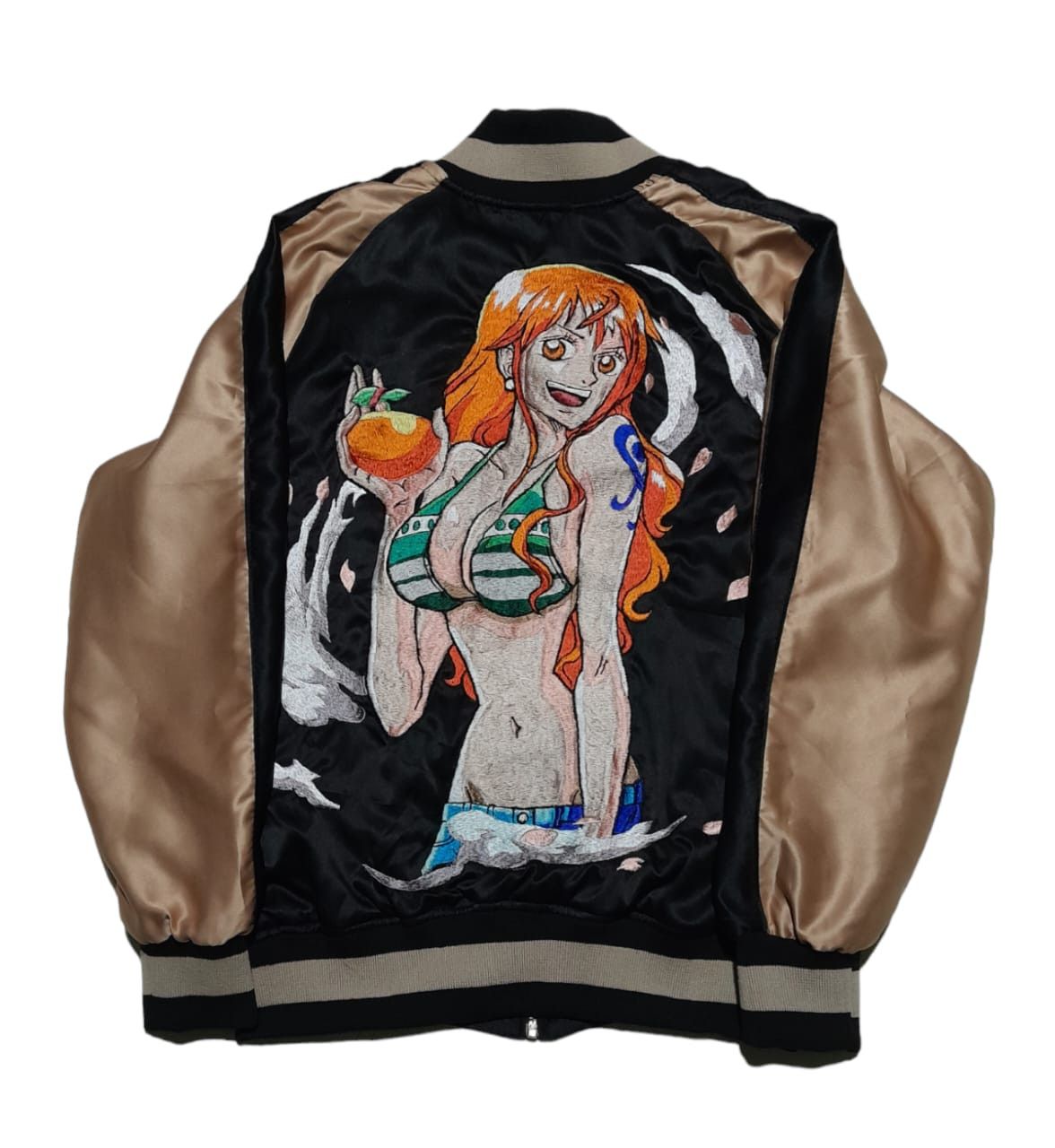 Anime × One Piece Rare Sukajan Vermilion Nami "Cat Burglar" Jacket ...
