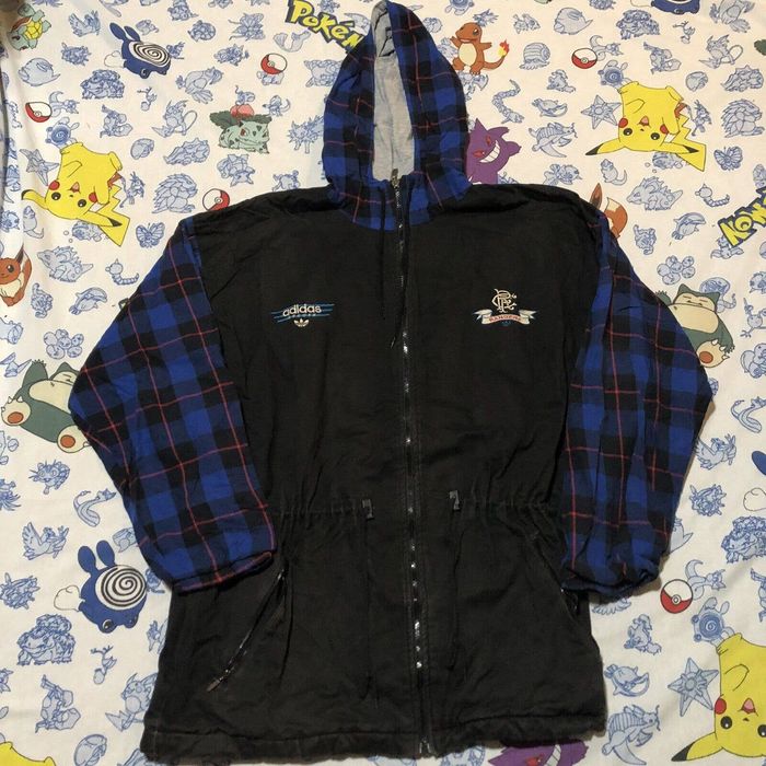 Adidas Vintage 80s Adidas Glasgow Rangers Patterned Jacket | Grailed