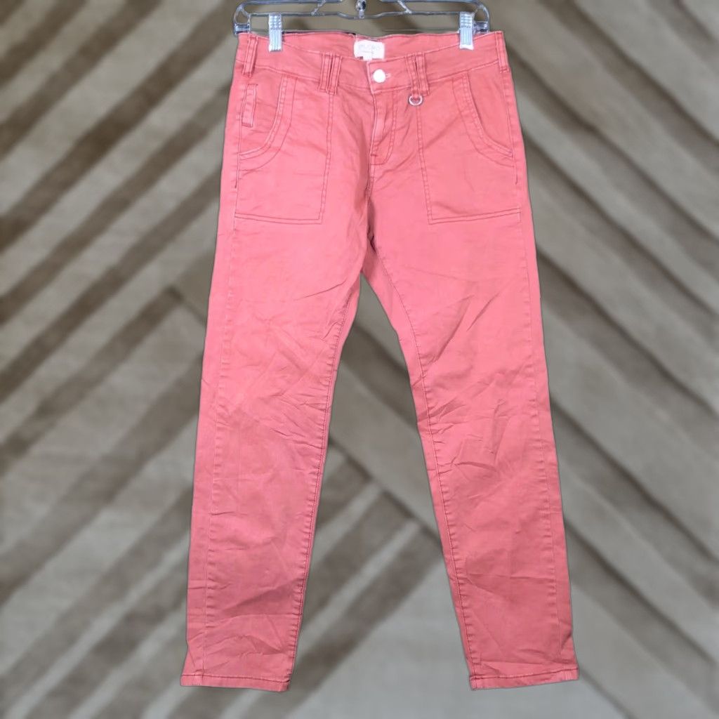 Vintage PILCRO Women's Pants Blush Mid Rise Straight 27 Cotton Blend ...