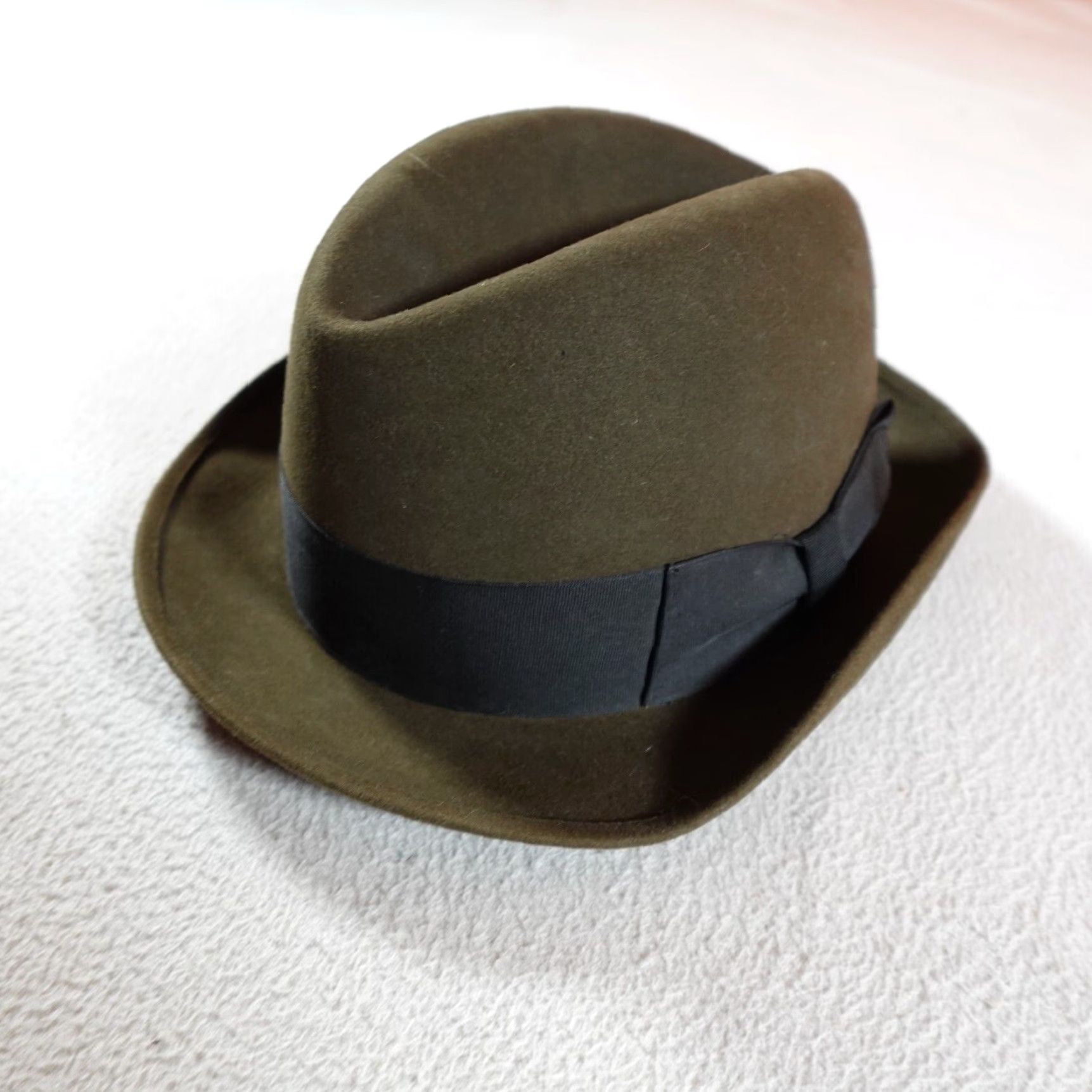 Vintage Authentic Mens Green Fedora Hat Seventh Avenue New York Vintage ...