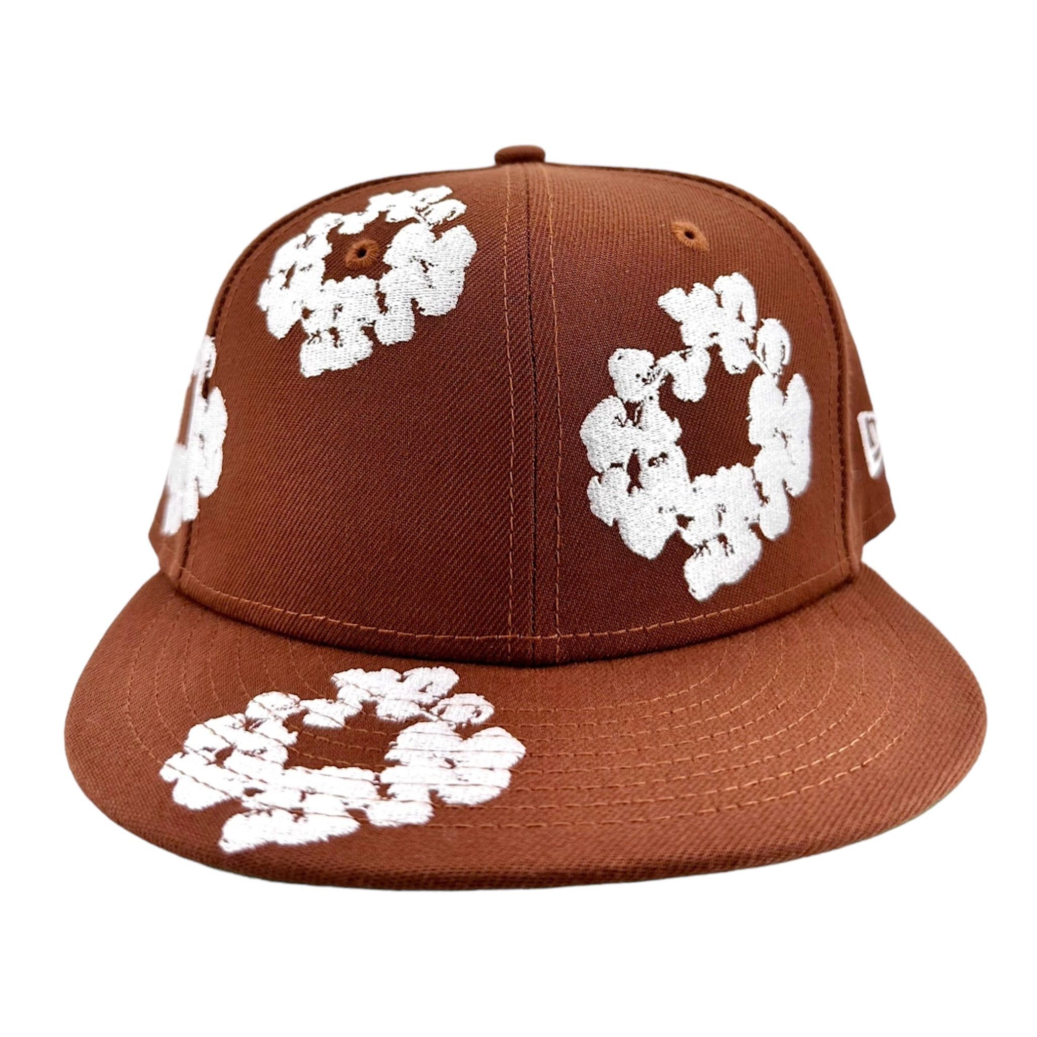 DENIM TEARS New Era x Cotton Wreath 59Fifty Fitted Hat Brown | Grailed