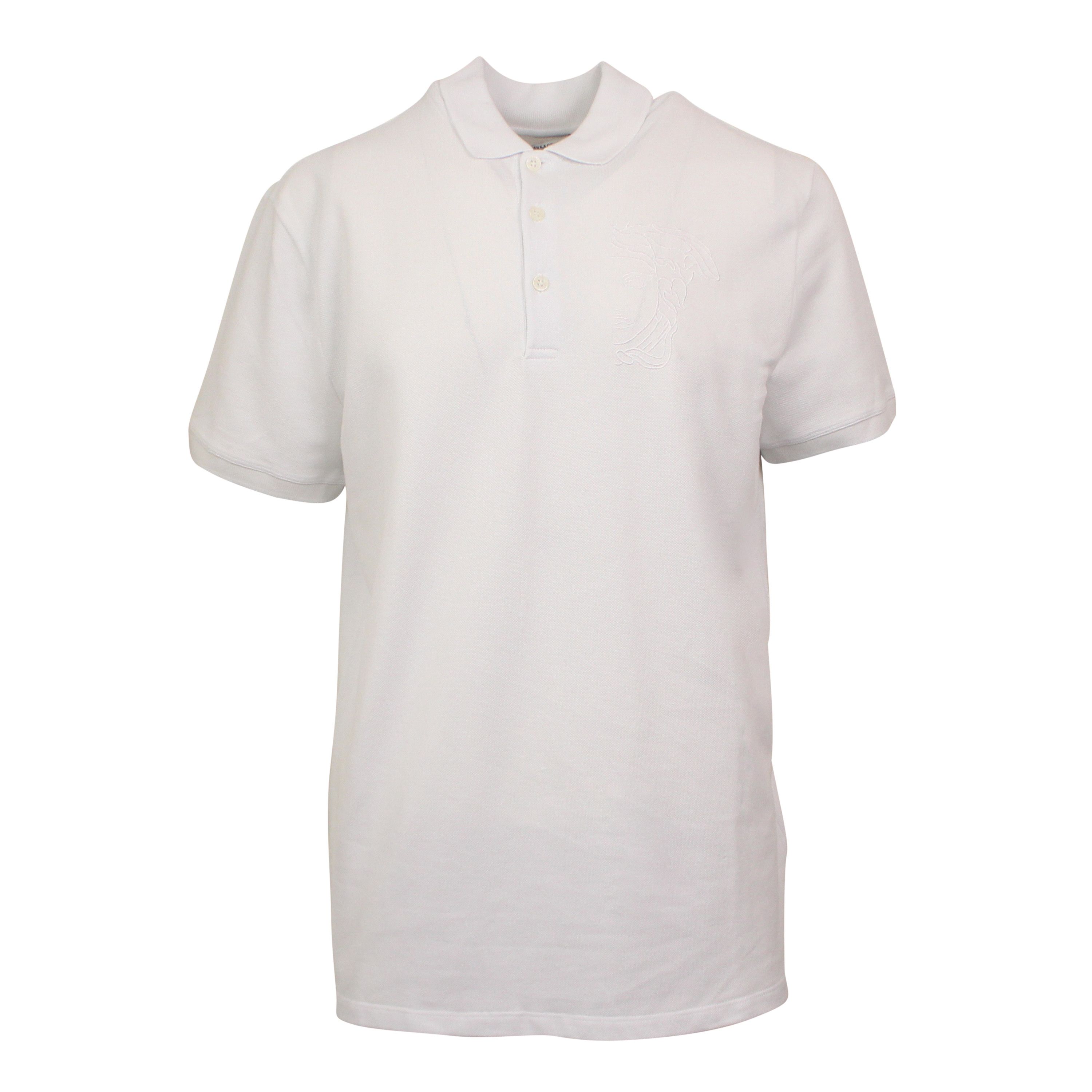 Versace White Medusa Half Face Embroidery Shirt Size L | Grailed