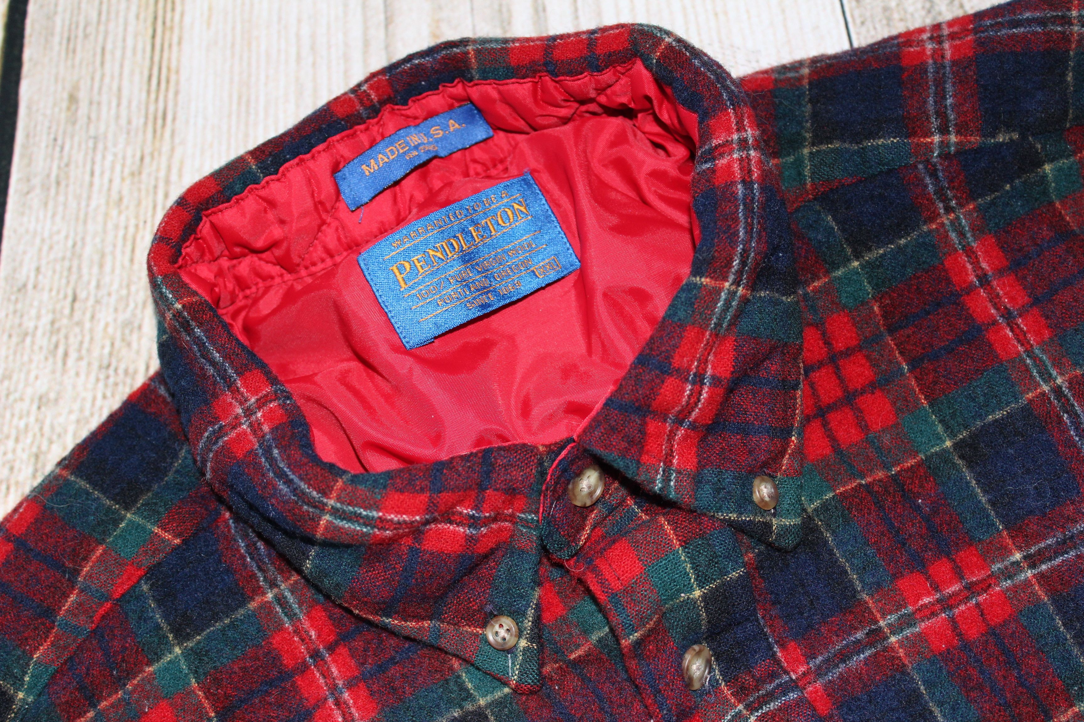 Pendleton PENDLETON Long Sleeve Check Wool Shirt | Grailed