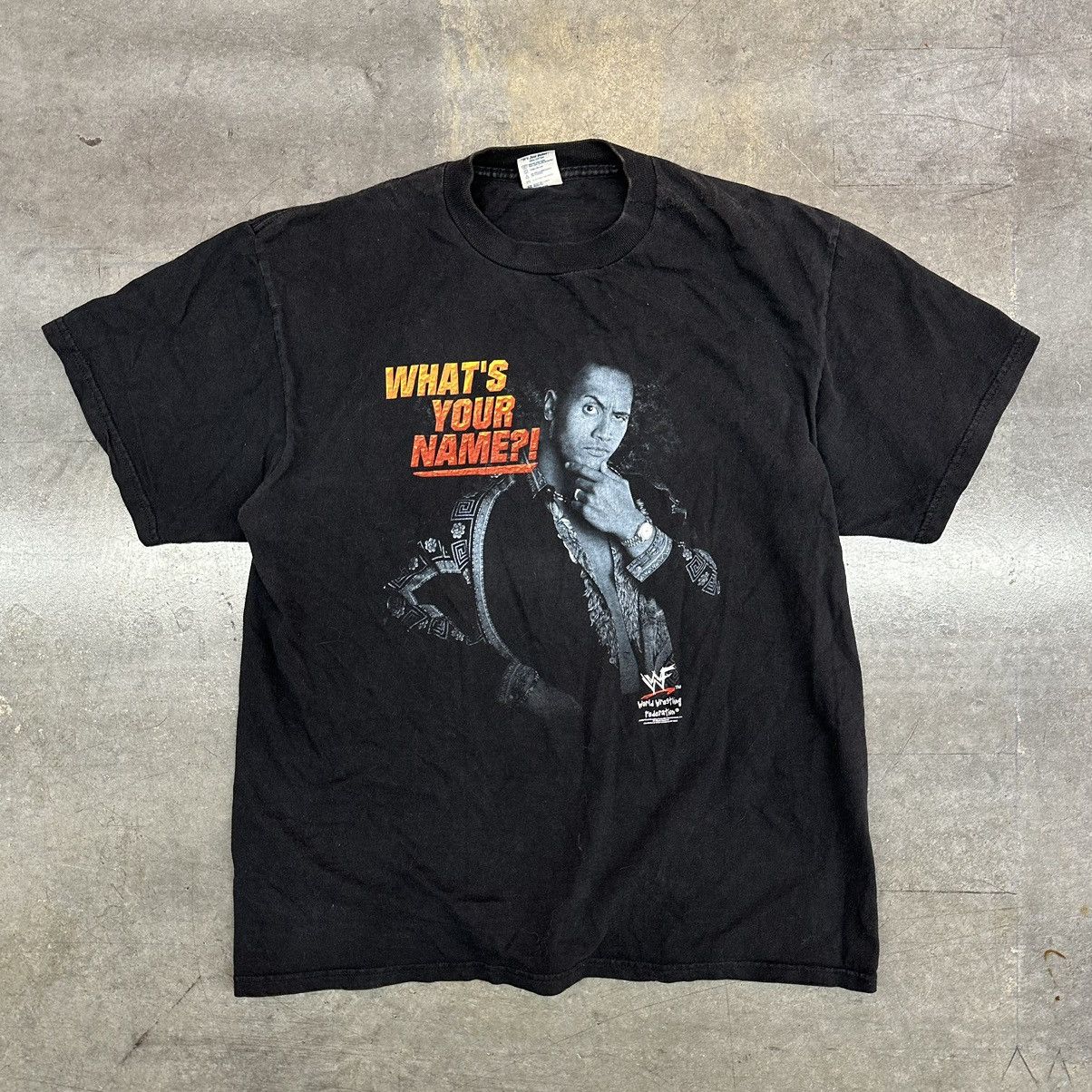 Vintage Vintage 90s Wwf The Rock What’s Your Name?! T Shirt | Grailed