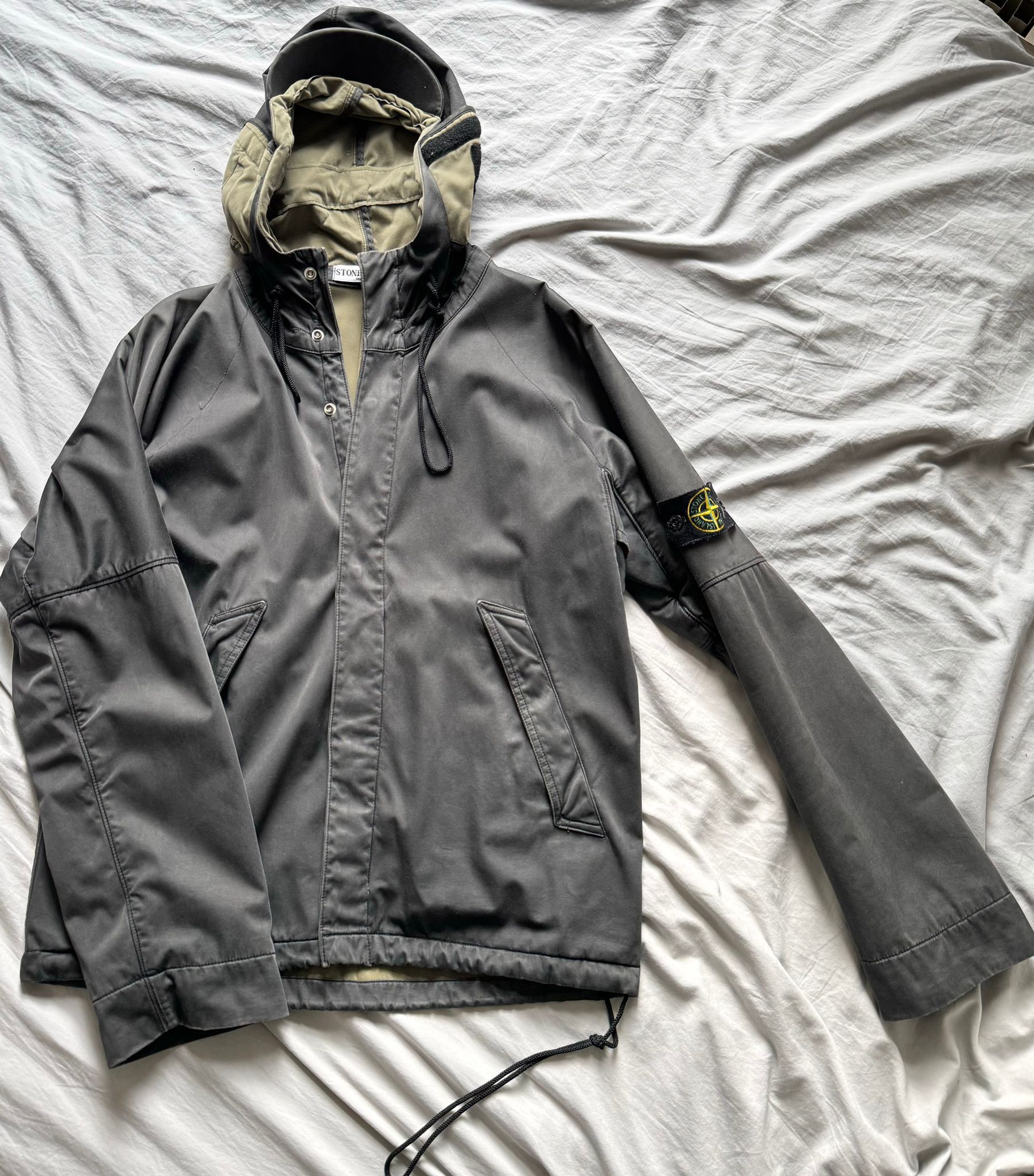 Stone Island STONE ISLAND F/W 2005 Raso Floccato ‘Riot Mask’ Jacket ...