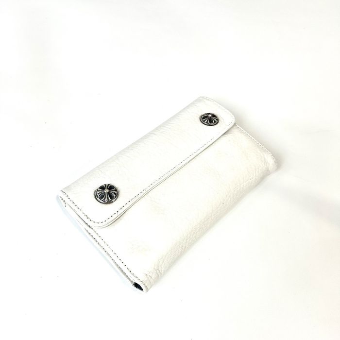 Chrome Hearts CHROME HEARTS WAVE CROSS BUTTON WALLET | Grailed
