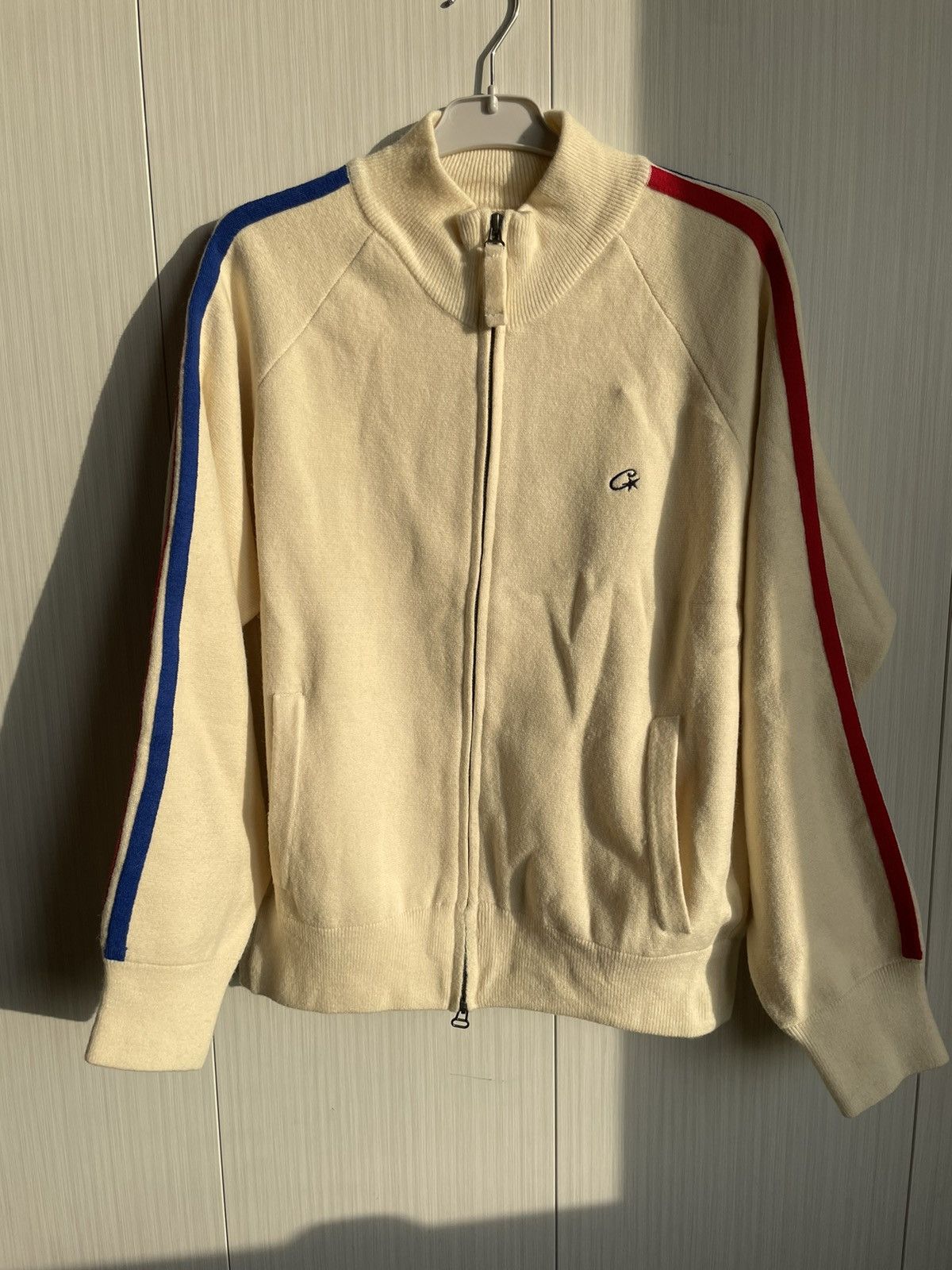 Corteiz Corteiz zip sweater sail cream | Grailed