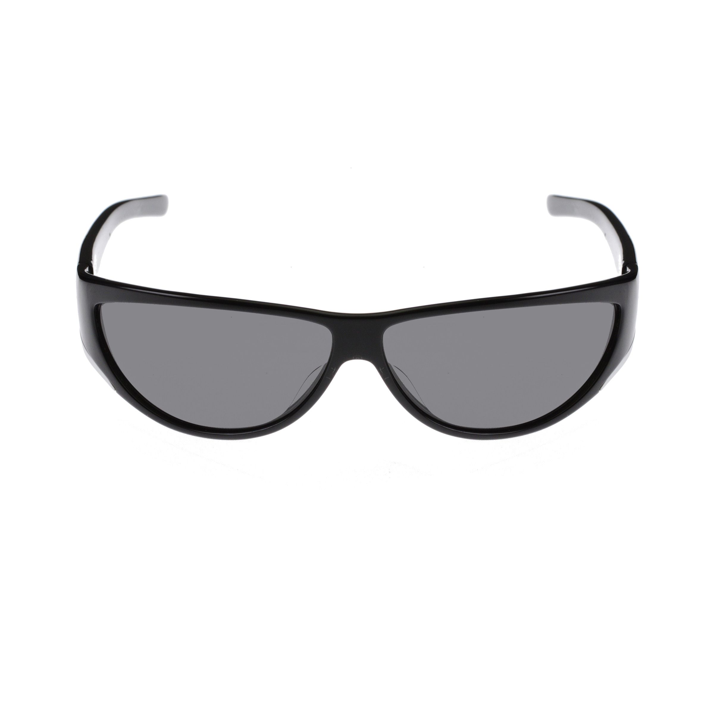 Max Mara Max Mara 90s Black Plastic Wraparound Sunglasses | Grailed