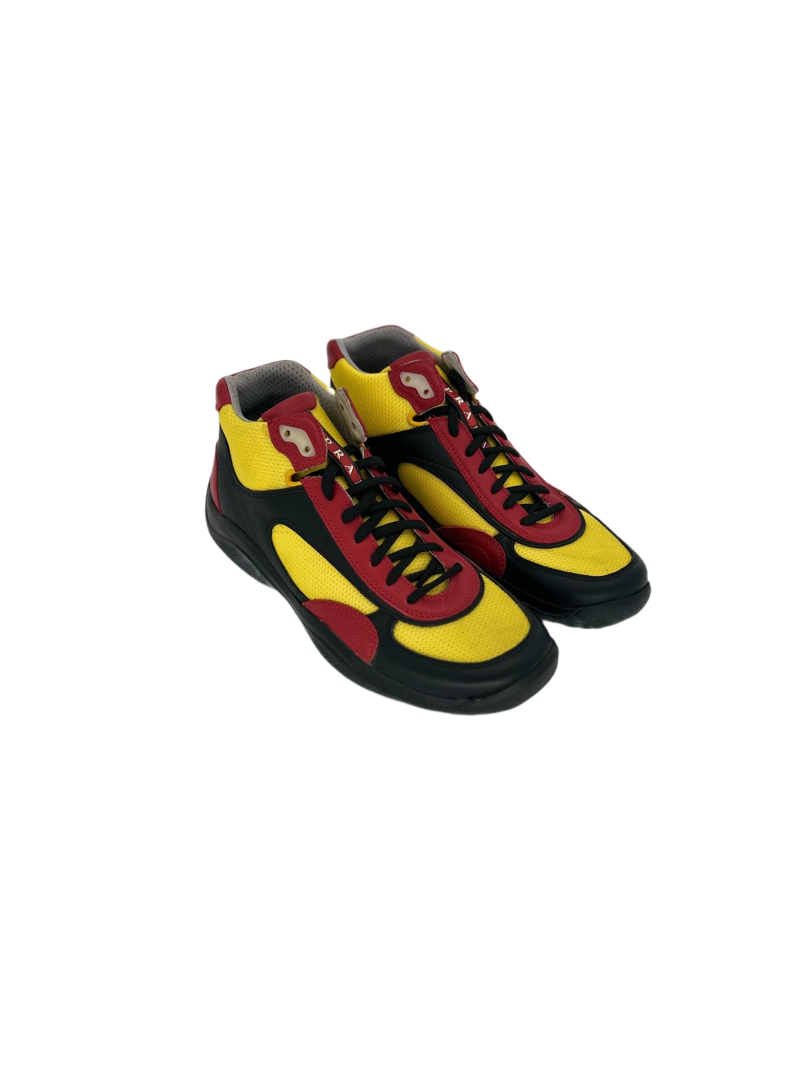 Prada Prada Linea Rossa Muliticolour 'Americas Cup'Hi Top Boot | Grailed