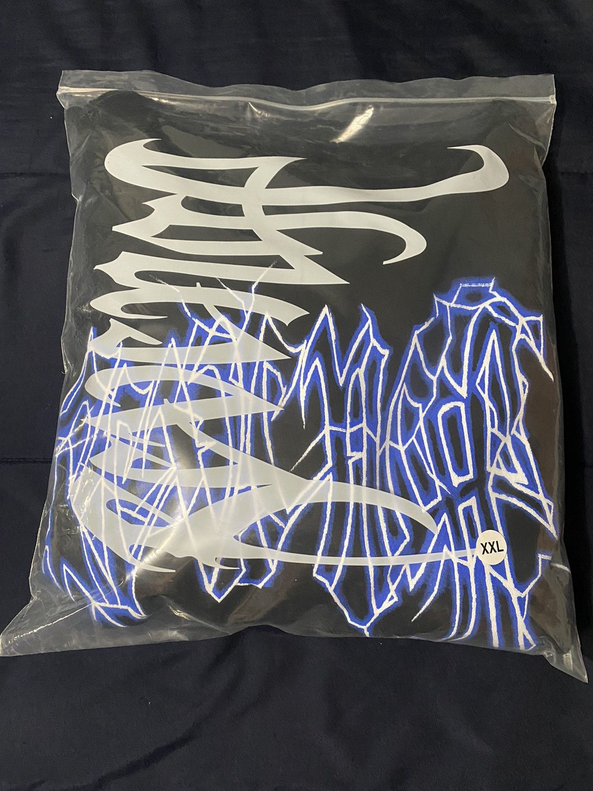 Revenge Revenge Blue Lightning Hoodie | Grailed
