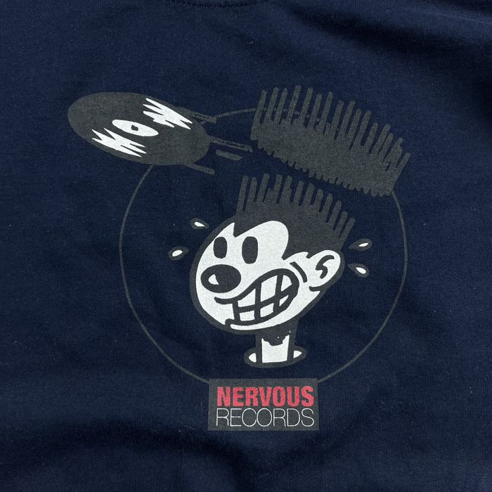 Band Tees NERVOUS RECORD T-SHIRT SKATER 90S MADE IN USA BAND TEE | Grailed