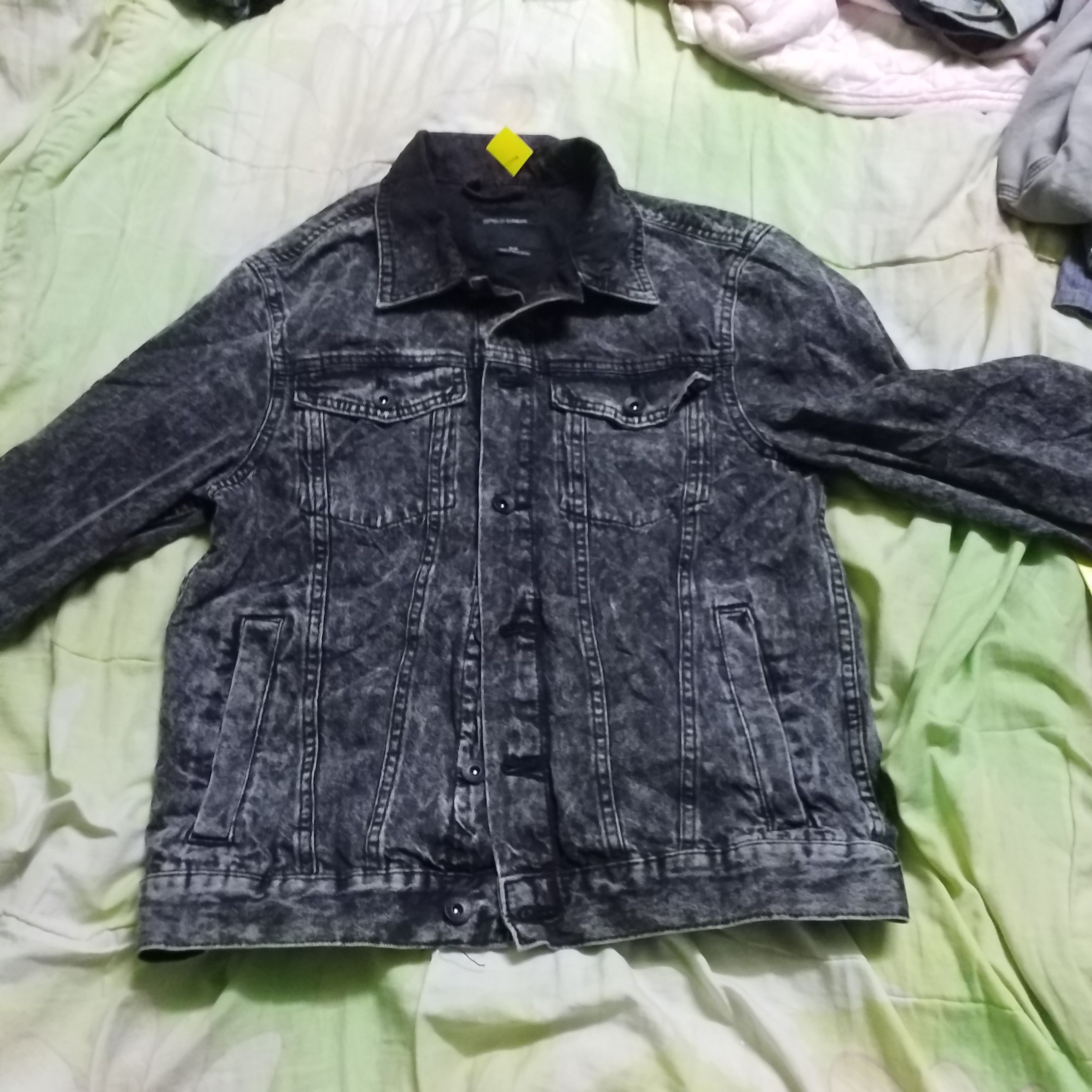 Cotton On ACID WASH BLACK DENIM JACKET PIT 20 PERFECT ACID WASH JOB ...