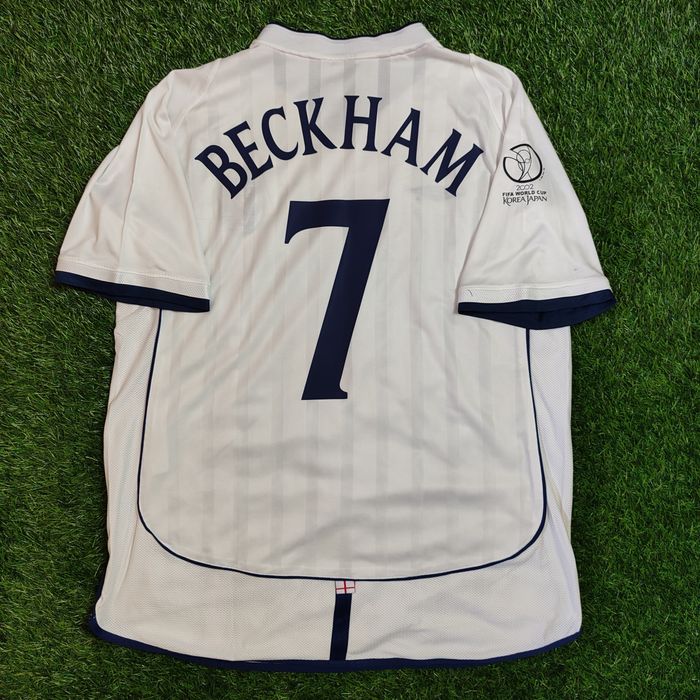 Umbro England Home Shirt World Cup 2002 Beckham #7 Soccer Jersey | Grailed
