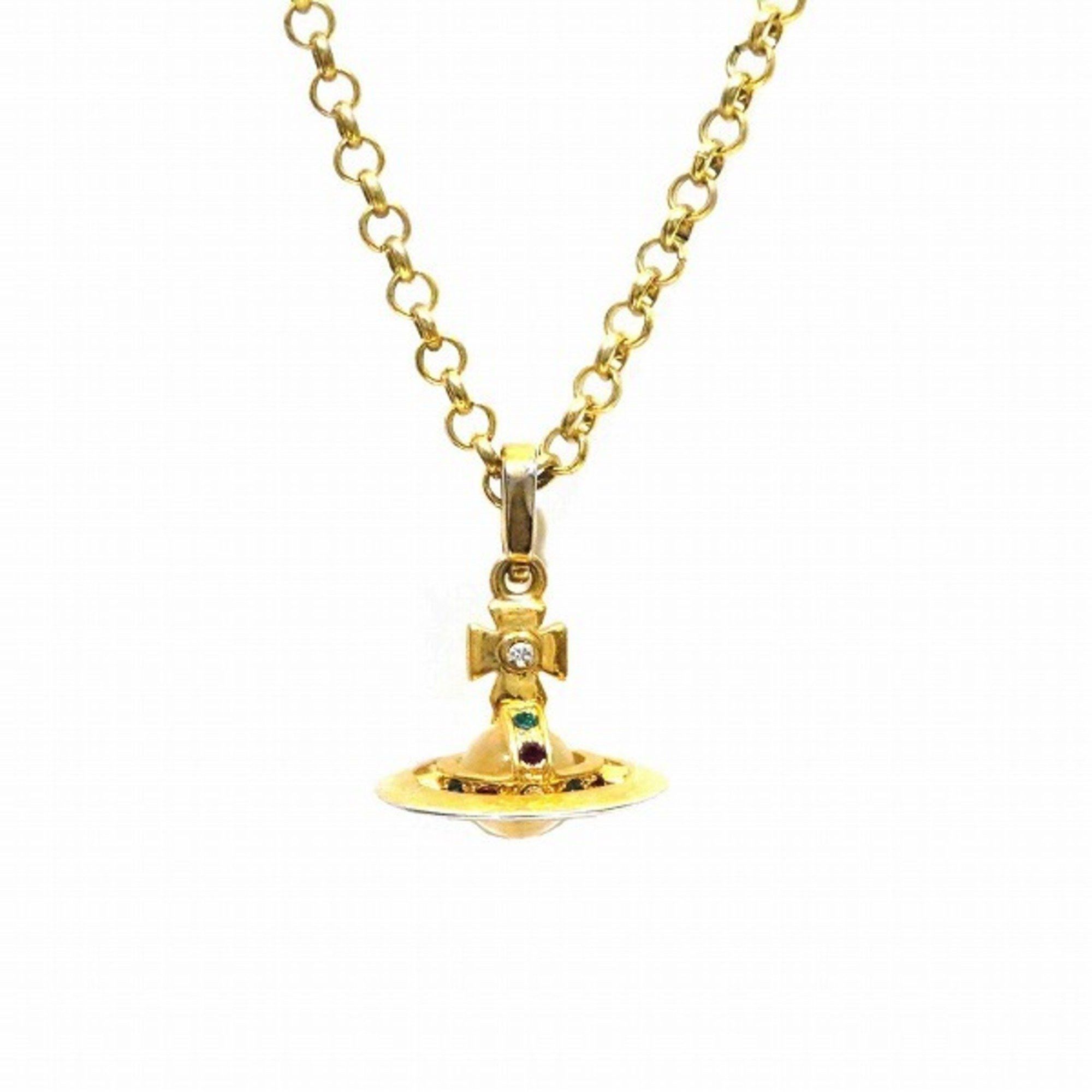 Vivienne Westwood Vivienne Westwood Gold Tiny Orb Brand Accessory ...