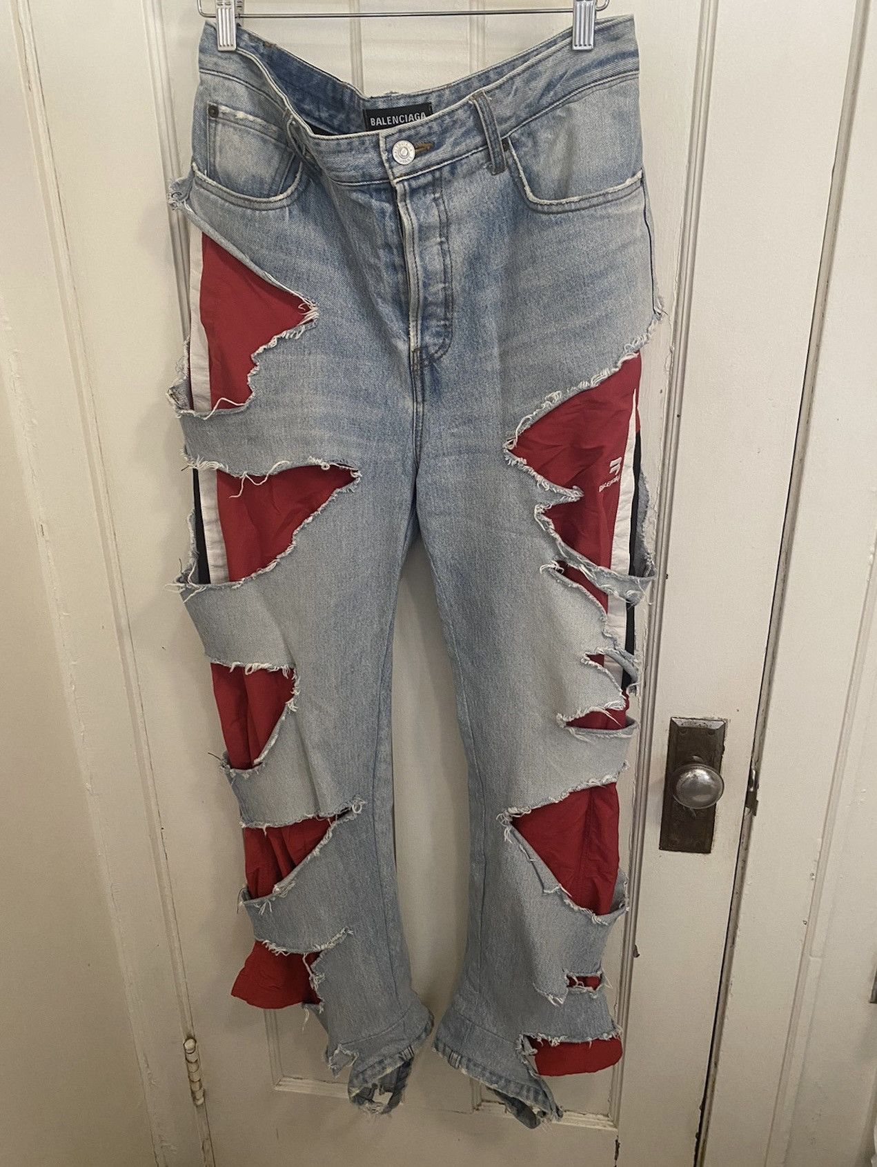 Balenciaga Balenciaga Slashed Denim | Grailed