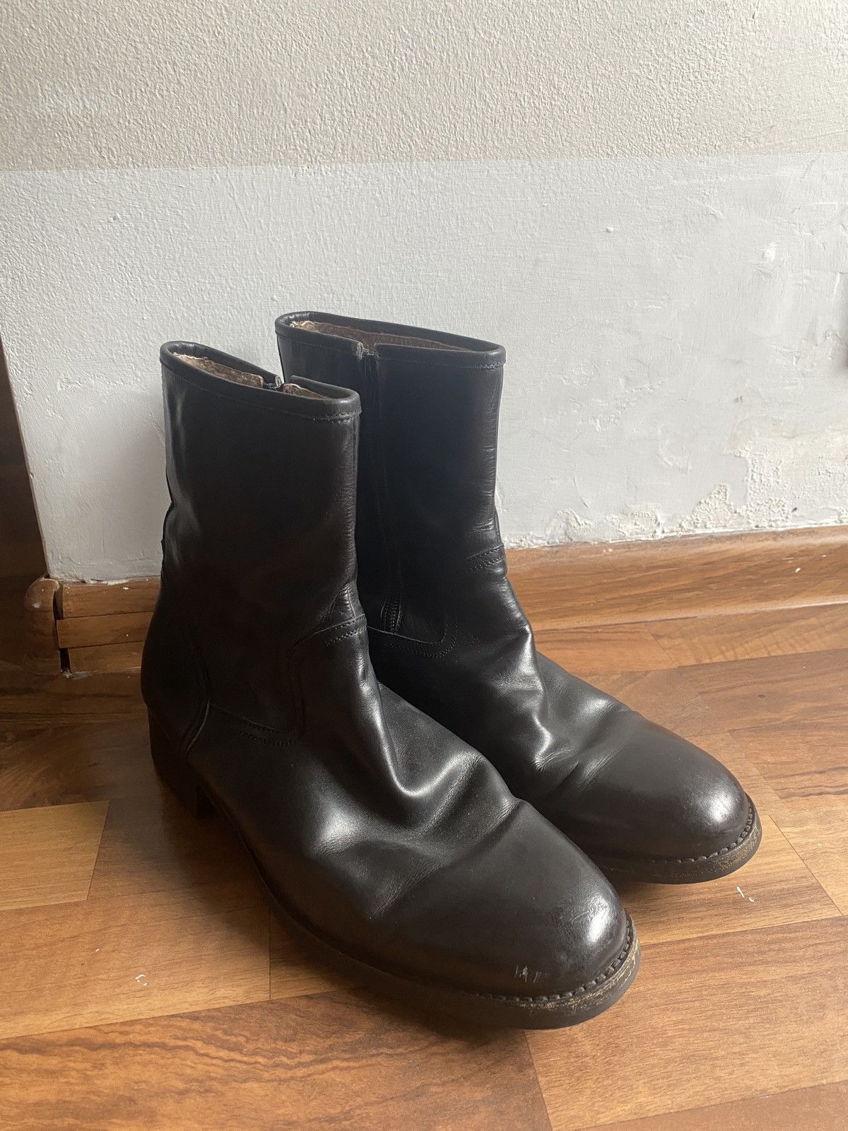 Avant Garde × Vintage Italian Leather boots guidi type | Grailed