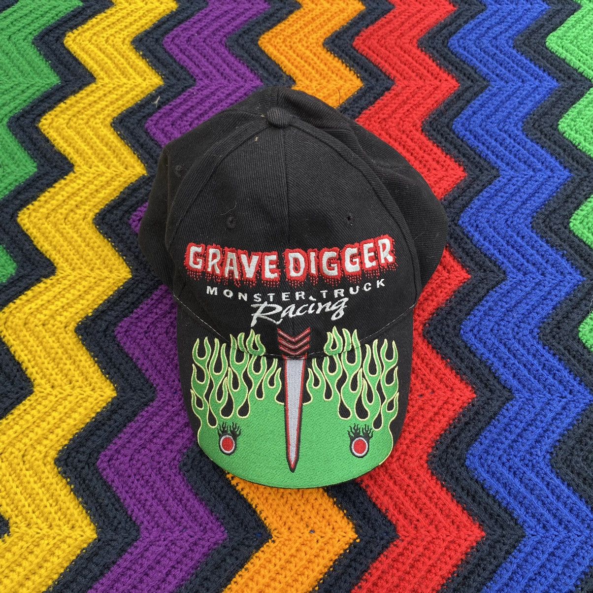 Streetwear × Vintage Y2K GRAVE DIGGER NASCAR RACING HAT | Grailed